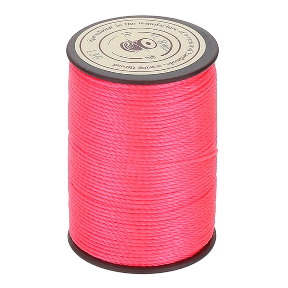 Uxcell Waxed Cord 0.8mm Watermelon Red Waxed Polyester Cord 54 Yards ...
