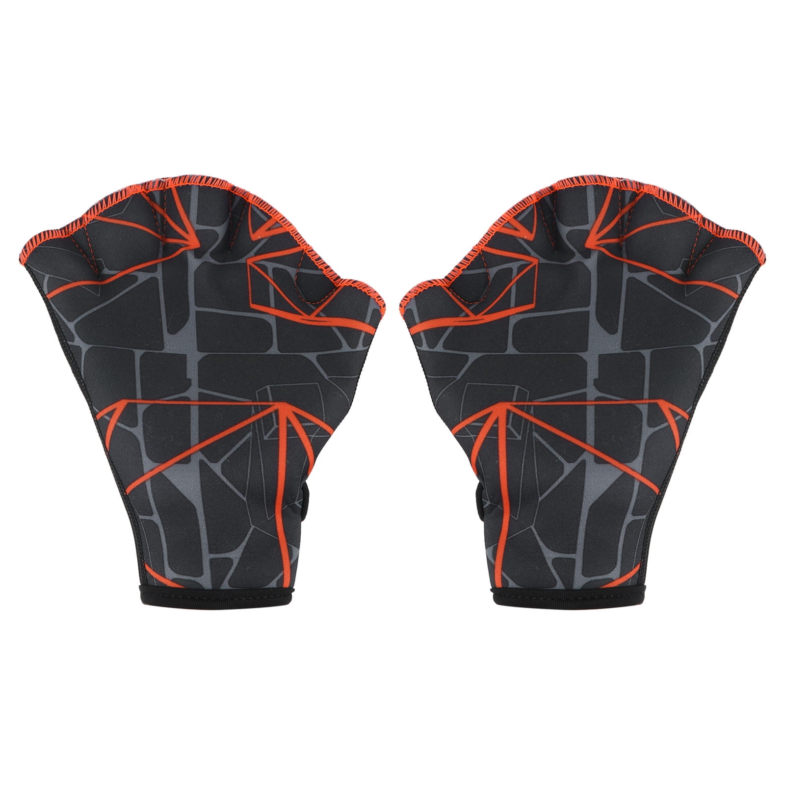 Uxcell Webbed Swimming Aquatic Gloves Printing Water Resistance ...