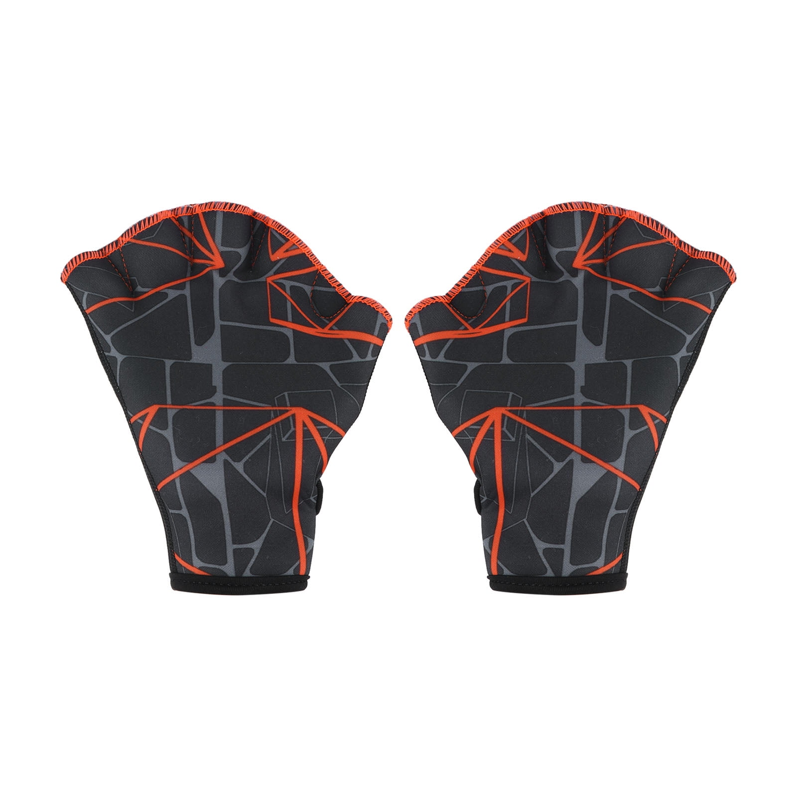 Uxcell Webbed Swimming Aquatic Gloves Printing Water Resistance ...