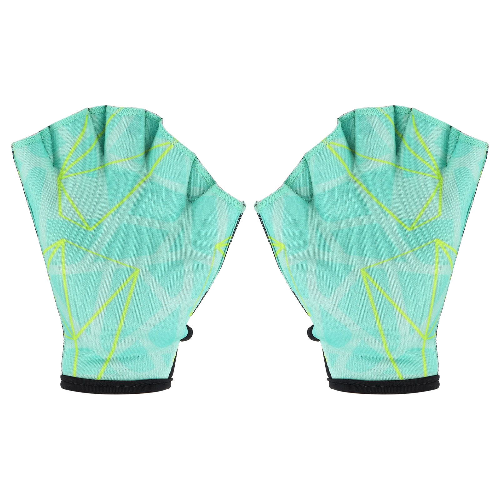 Uxcell Webbed Swimming Aquatic Gloves Printing Water Resistance ...