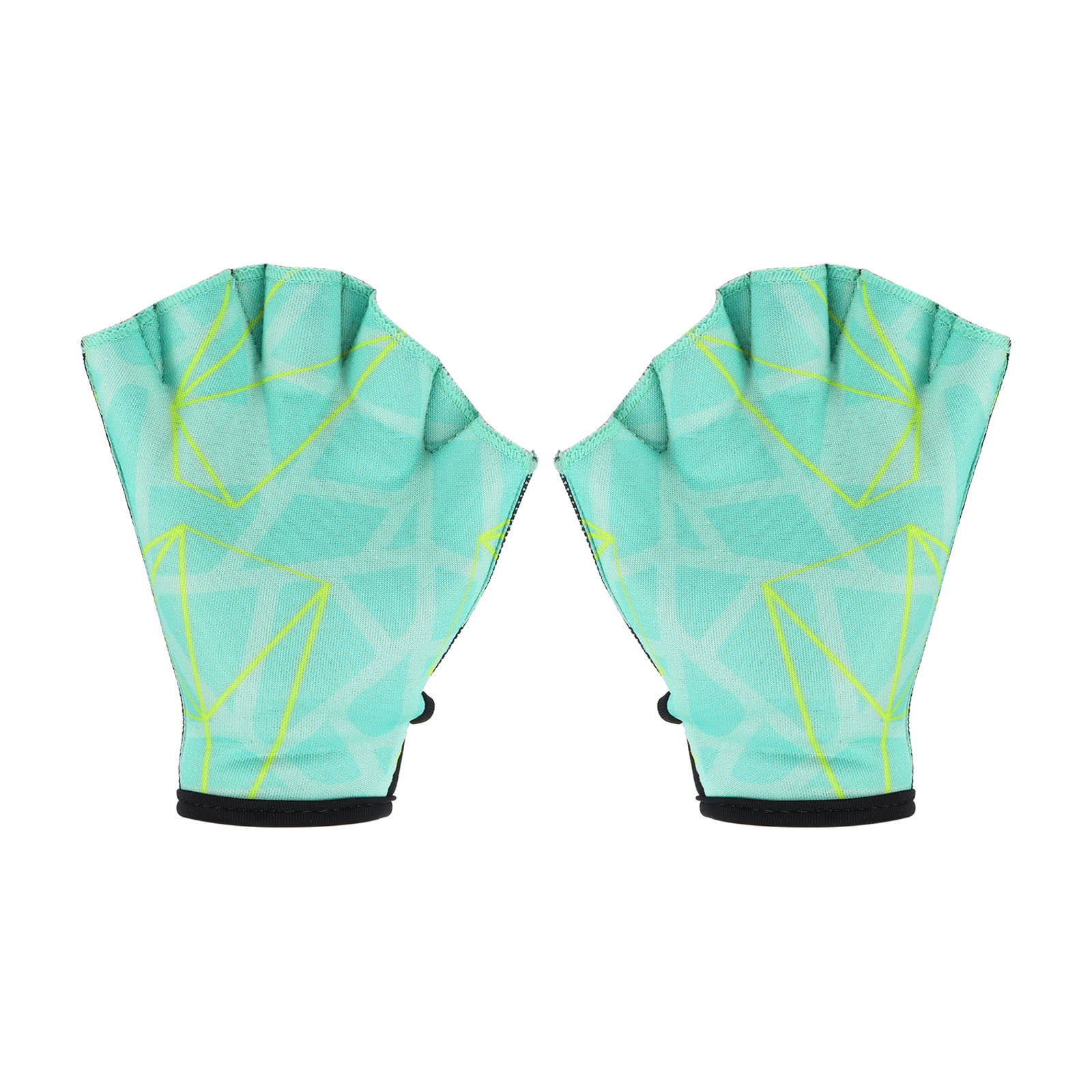 Uxcell Webbed Swimming Aquatic Gloves Printing Water Resistance ...