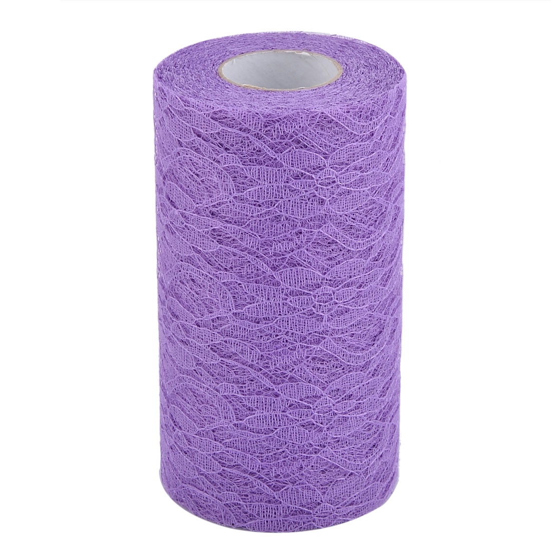 Uxcell Wedding Party 6" x 25yd Lace Ribbon Fabric Tulle Spool Roll ...