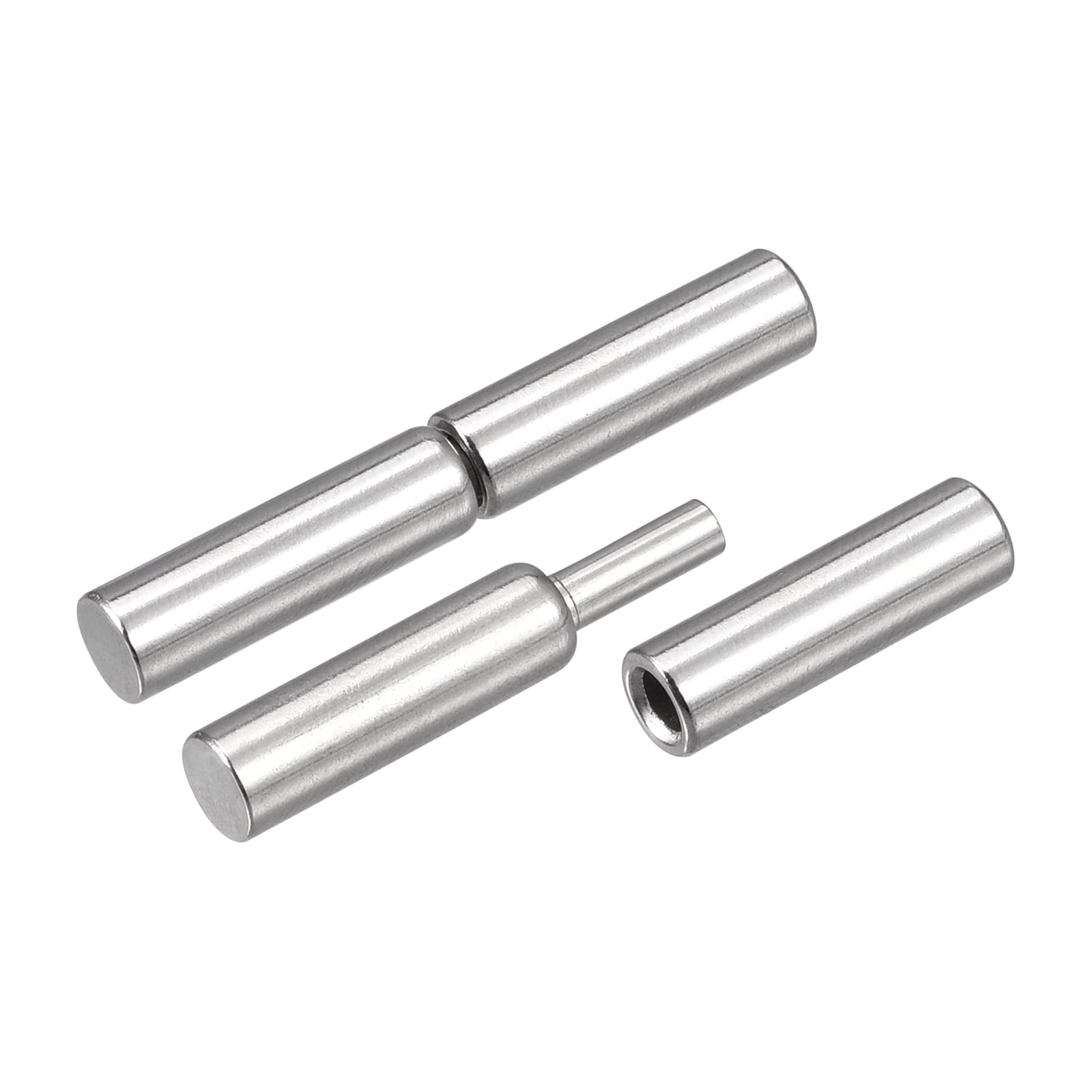 Uxcell Weld on Barrel Hinges, 40mm x 6mm Male to Female 304 Stainless ...