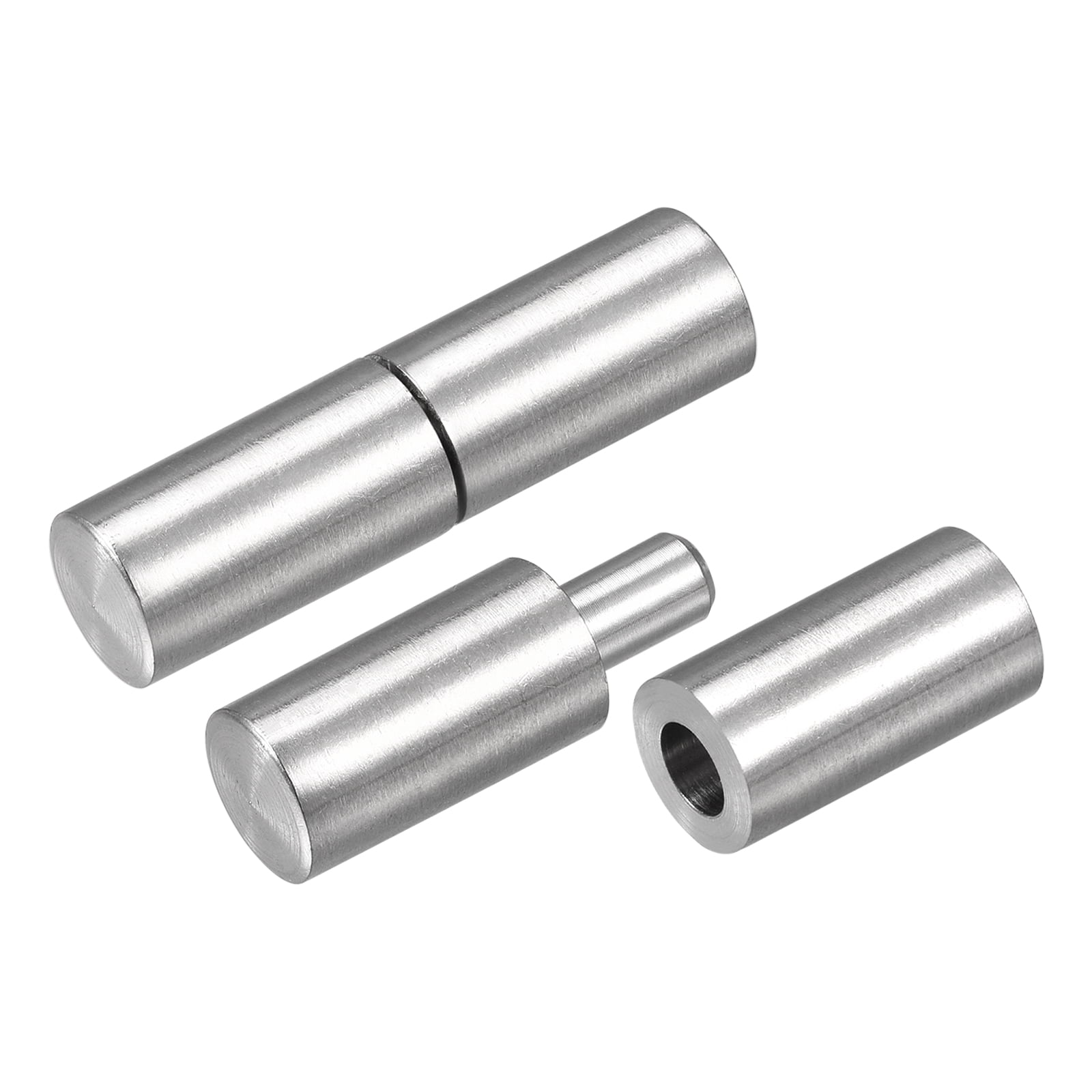 Uxcell Weld on Barrel Hinges, 50mm x 14mm Male to Female 201 Stainless ...