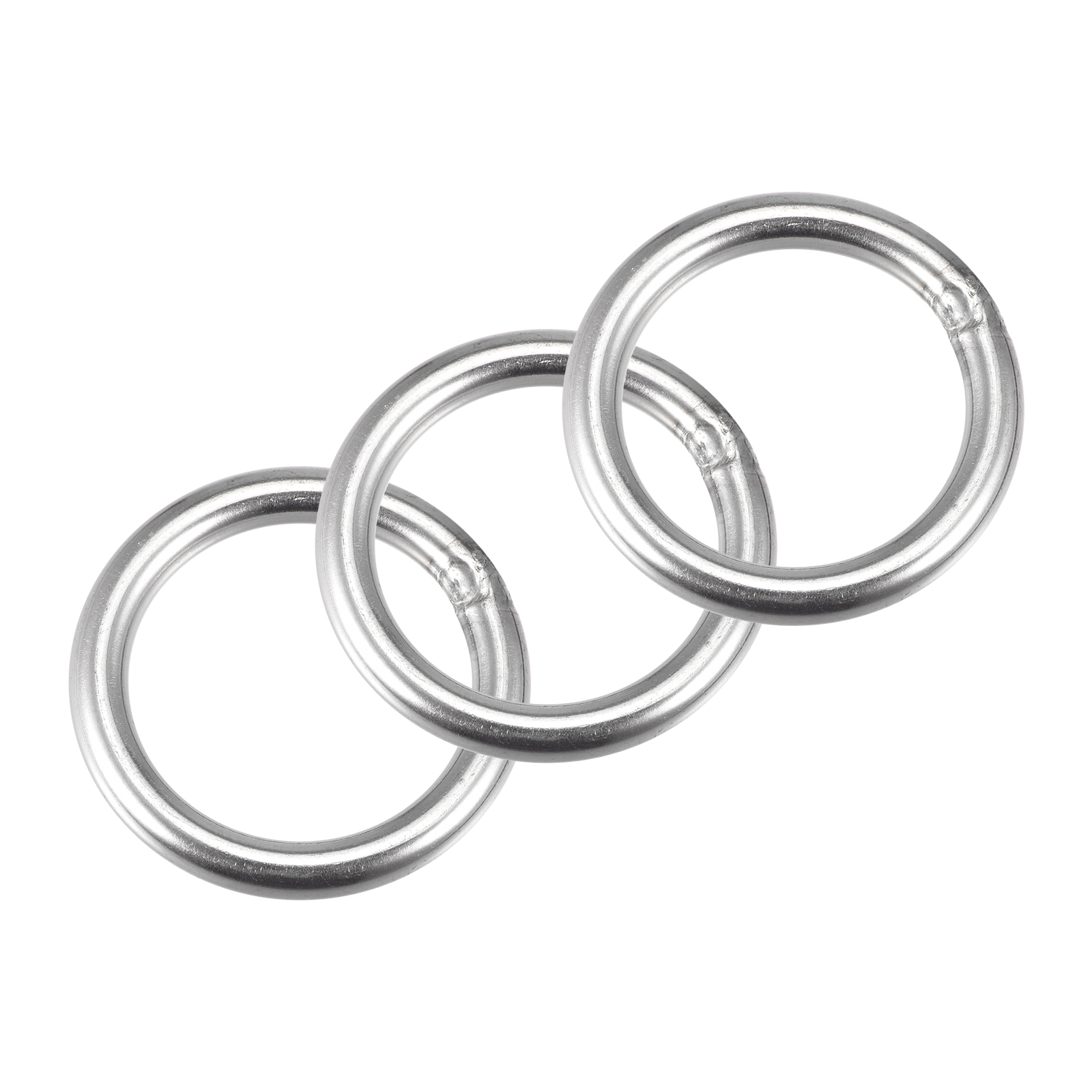 Uxcell Welded O Ring 60mm Outer Dia. 8mm Thickness 304 Stainless Steel ...