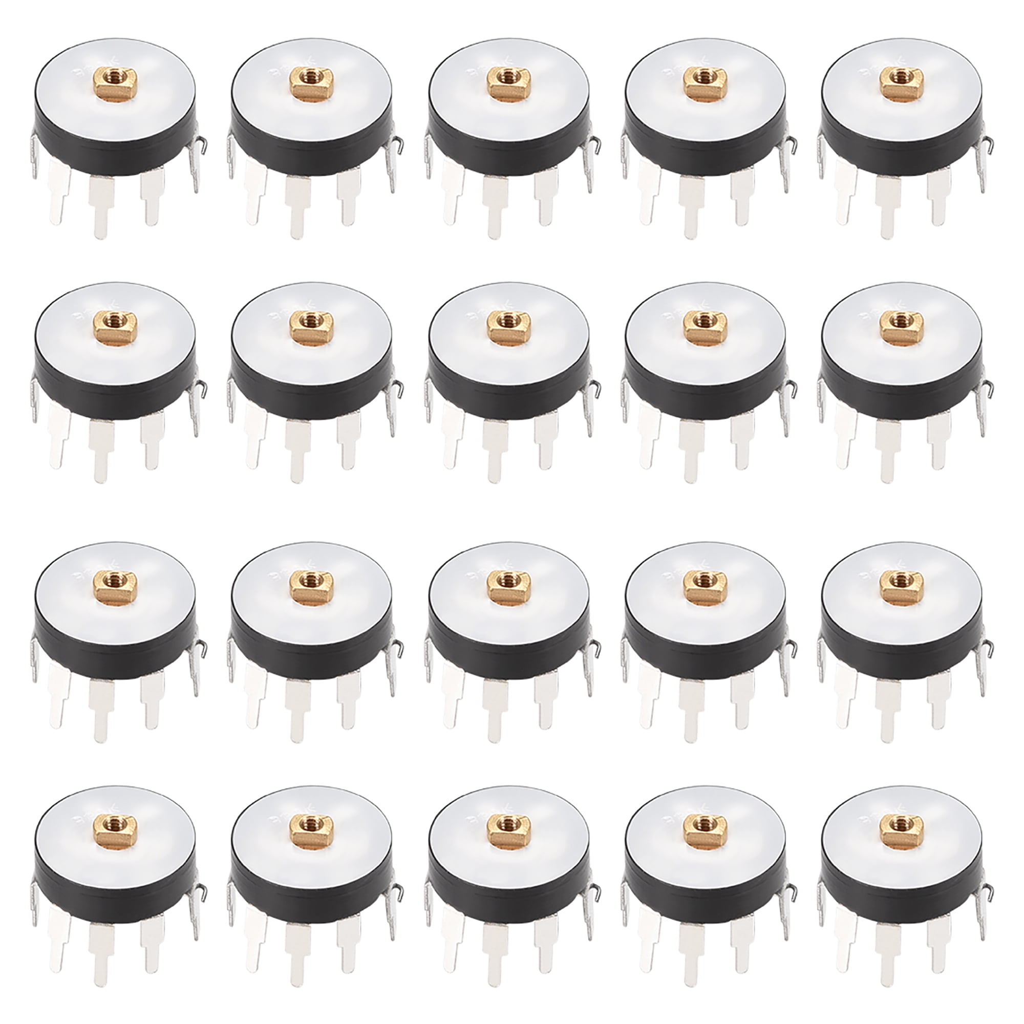 Uxcell Wheel Duplex Potentiometer w Switch 50K Ohm Variable Resistors ...