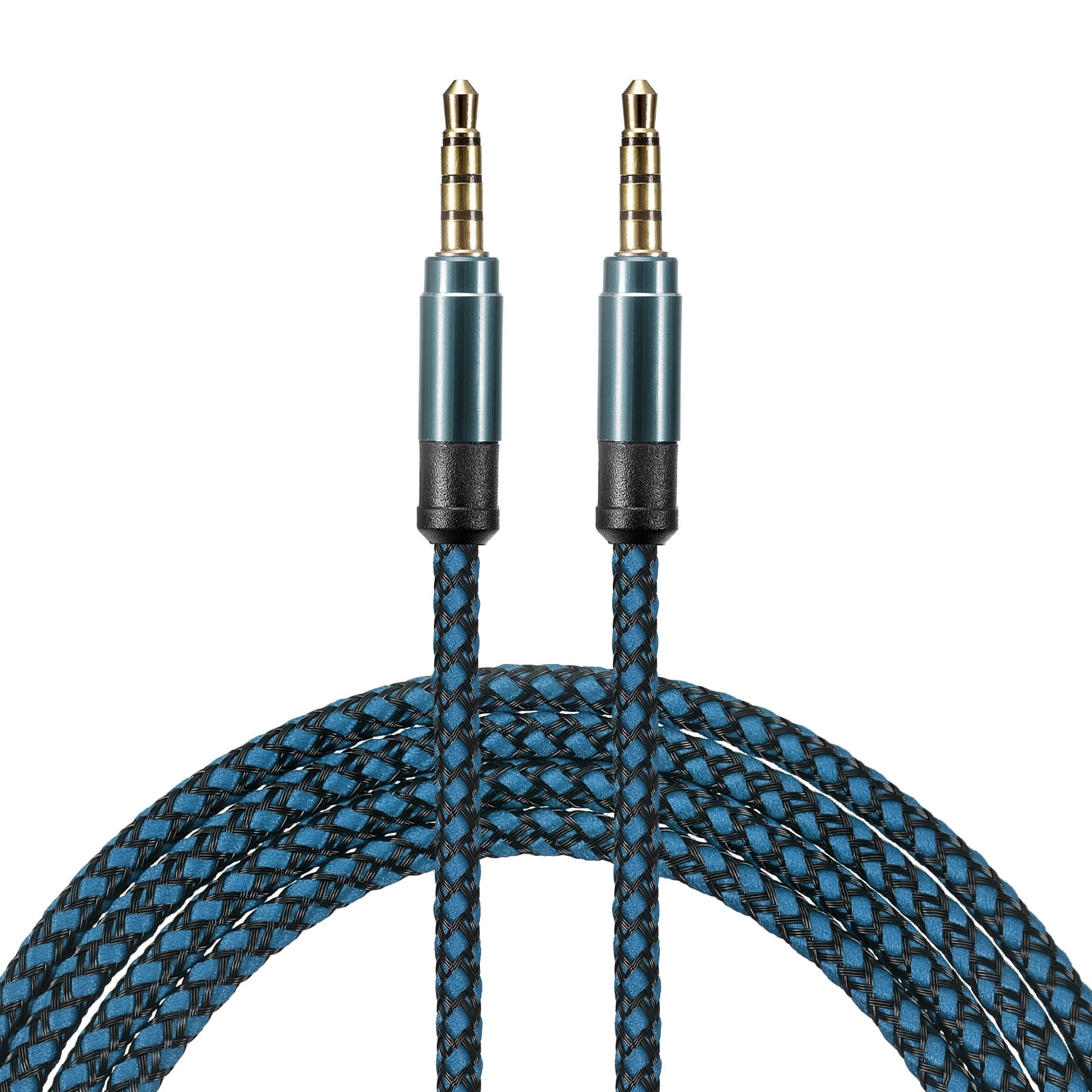 Uxcell Aux Cable 0.14" Male to Male Nylon Braided 10Ft Auxiliary Cord ...