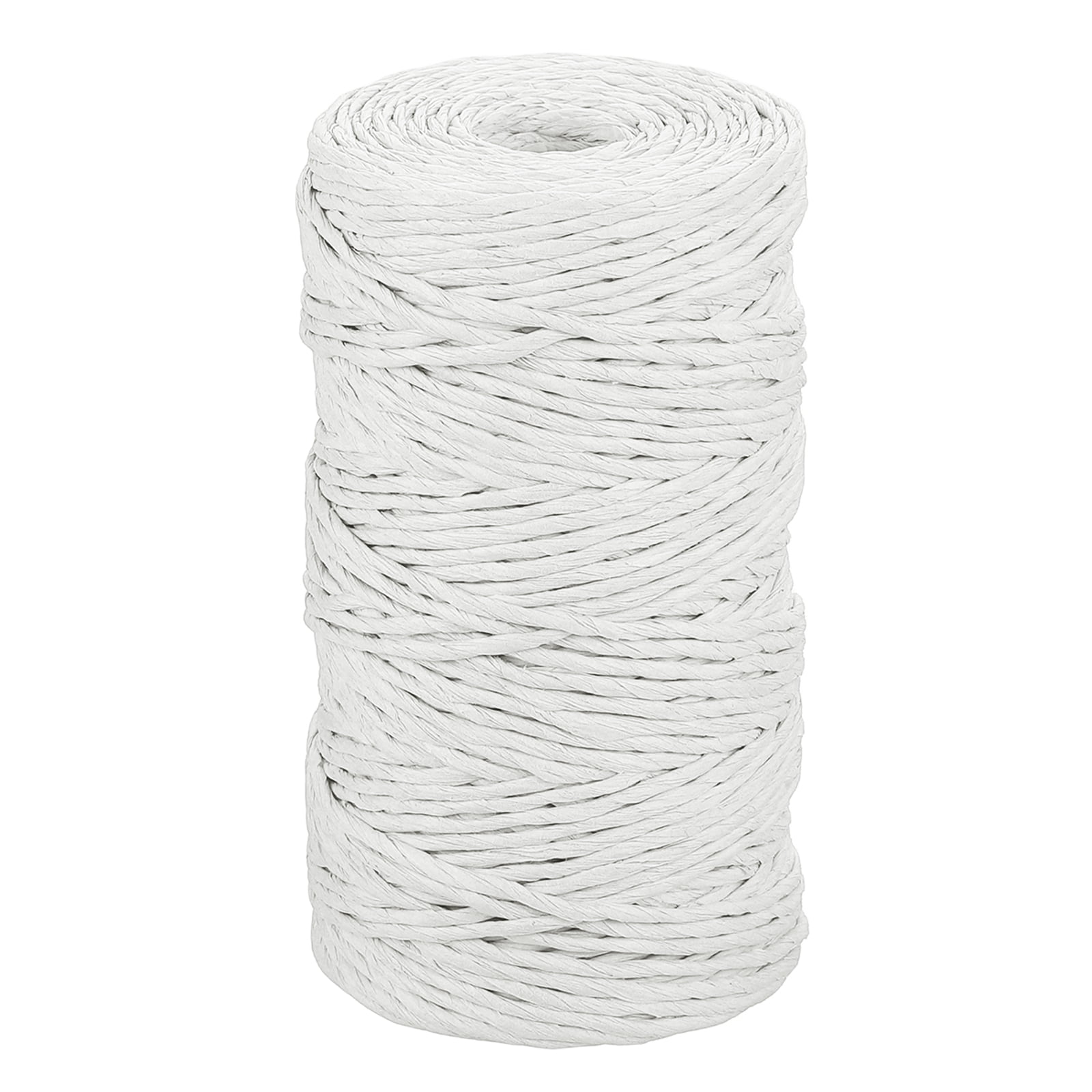 Uxcell White Raffia Ribbon,98 Yard Natural Raffia Paper String 2mm Wide ...
