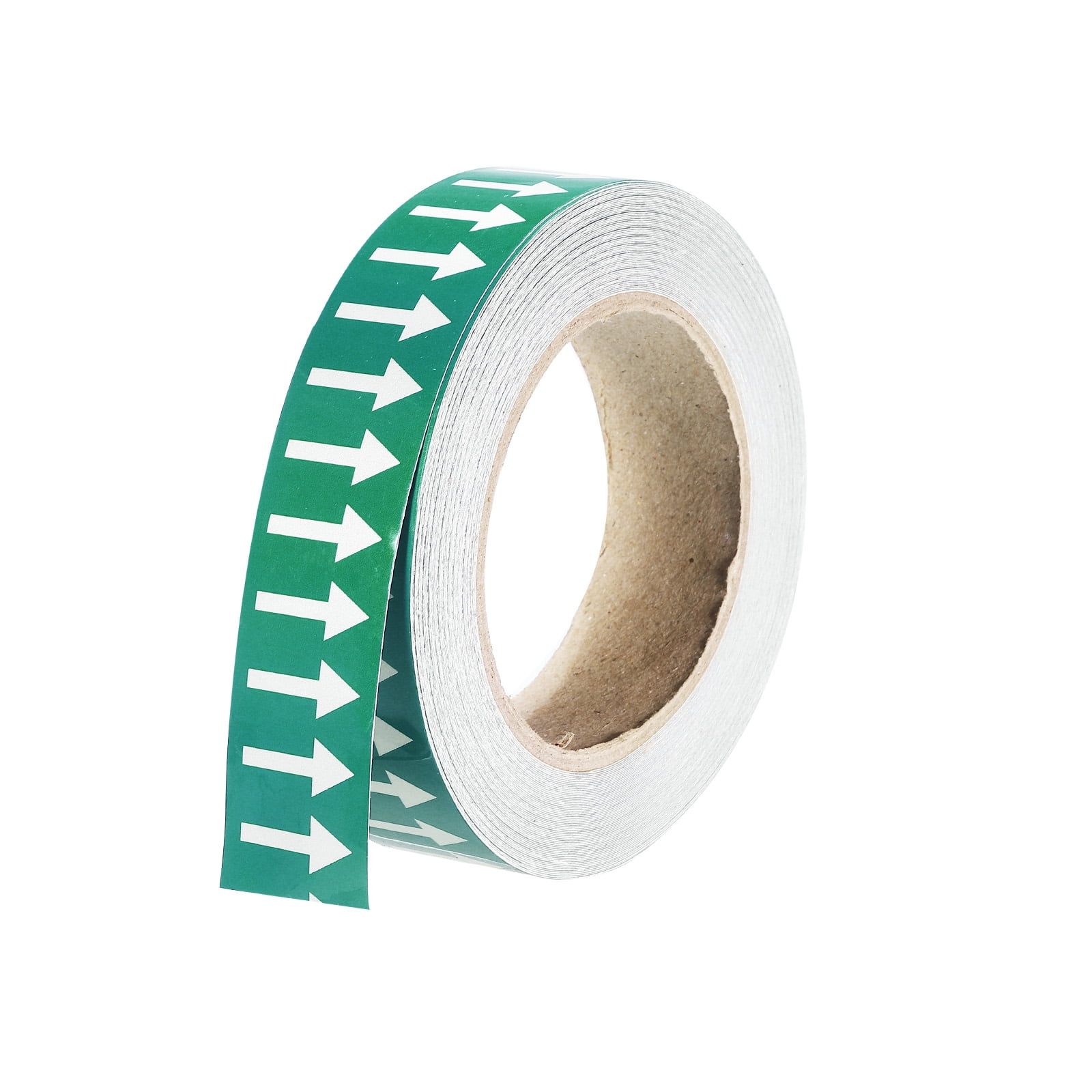 Uxcell White on Green Color Arrow Tape Vinyl Stickers Arrow Labels 30mm ...