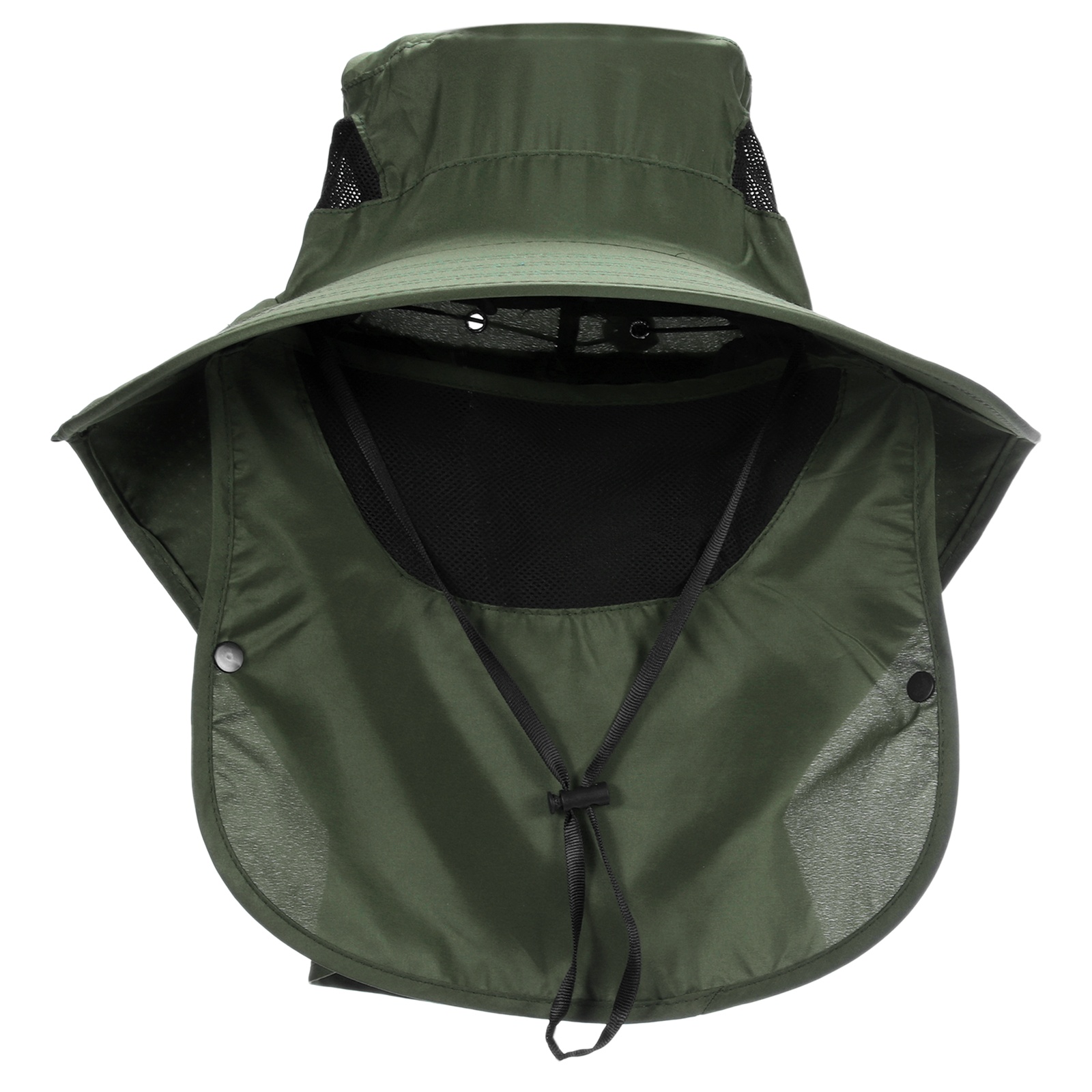 Uxcell Wide Brim Bucket Hat Sun Hats with Removable Neck Face Flap ...