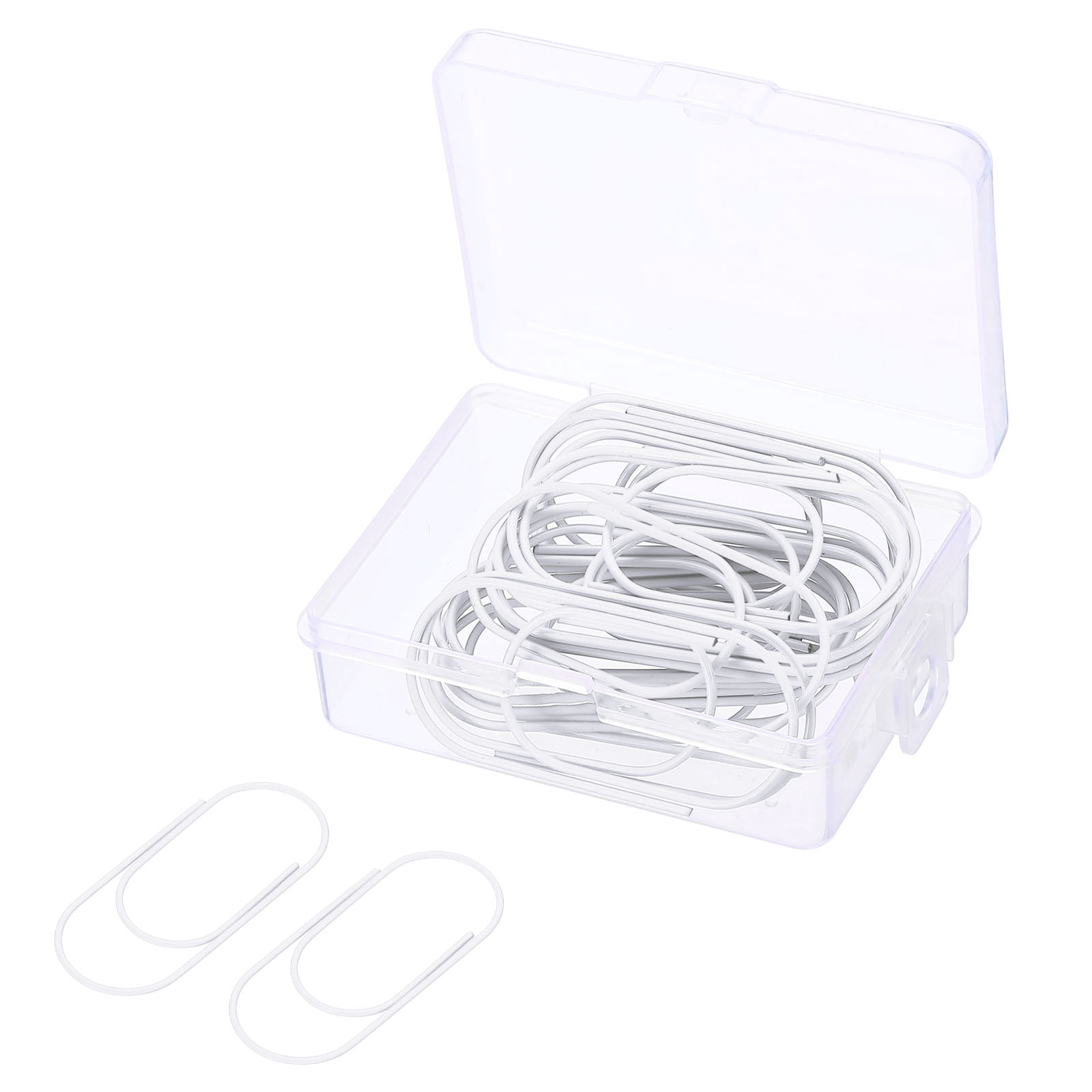 Uxcell Wide Paper Clip Coated Large Clips Bookmarks with Box 2 Inch ...