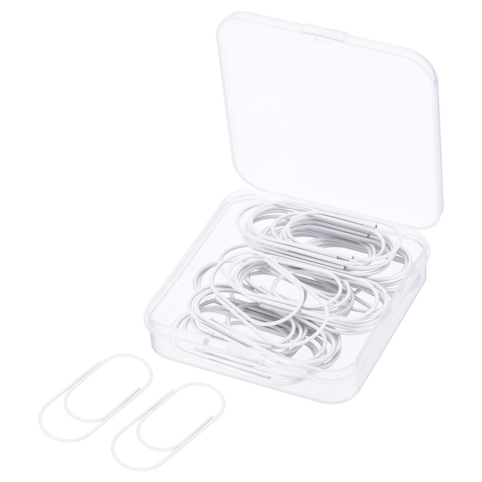 Uxcell Wide Paper Clip Coated Large Clips Bookmarks with Box 2 Inch ...