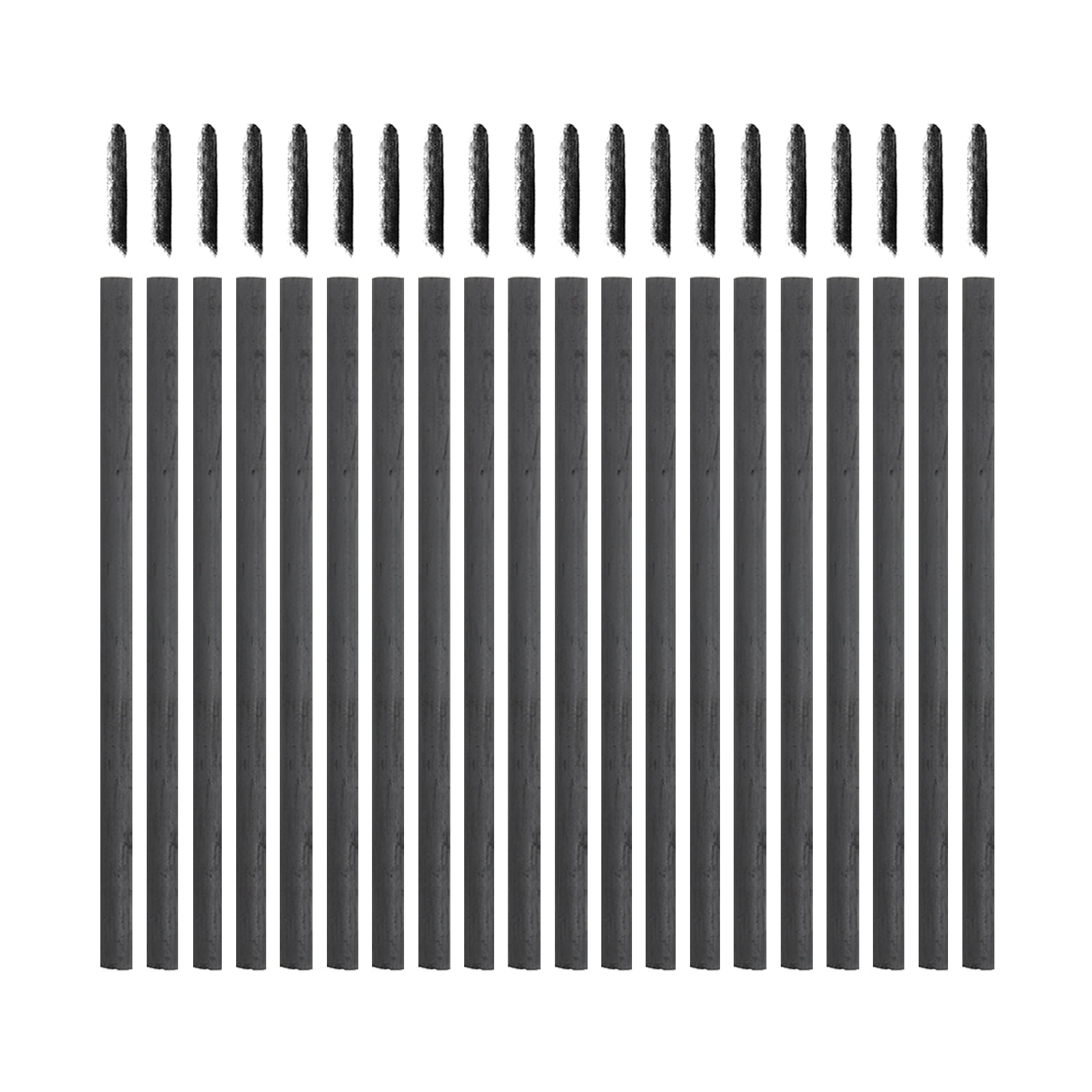Uxcell Willow Charcoal Sticks, 5-7mm Willow Charcoal Pencils Soft ...
