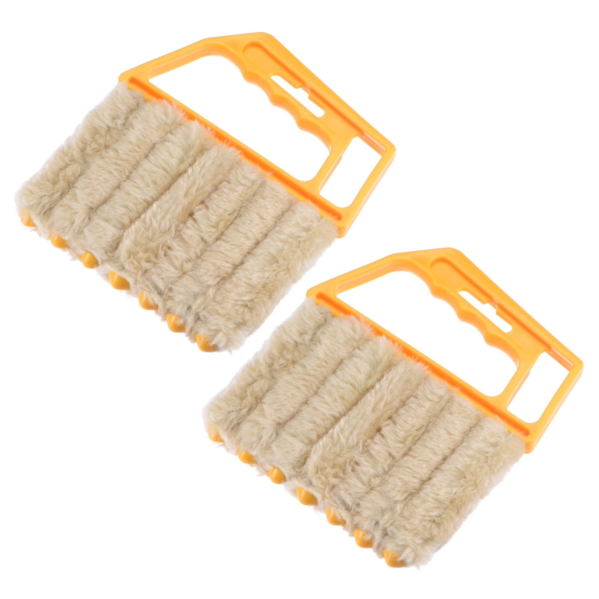 Uxcell Window Blind Hand-held 7 Finger Cleaning Tool with Yellow Handle ...