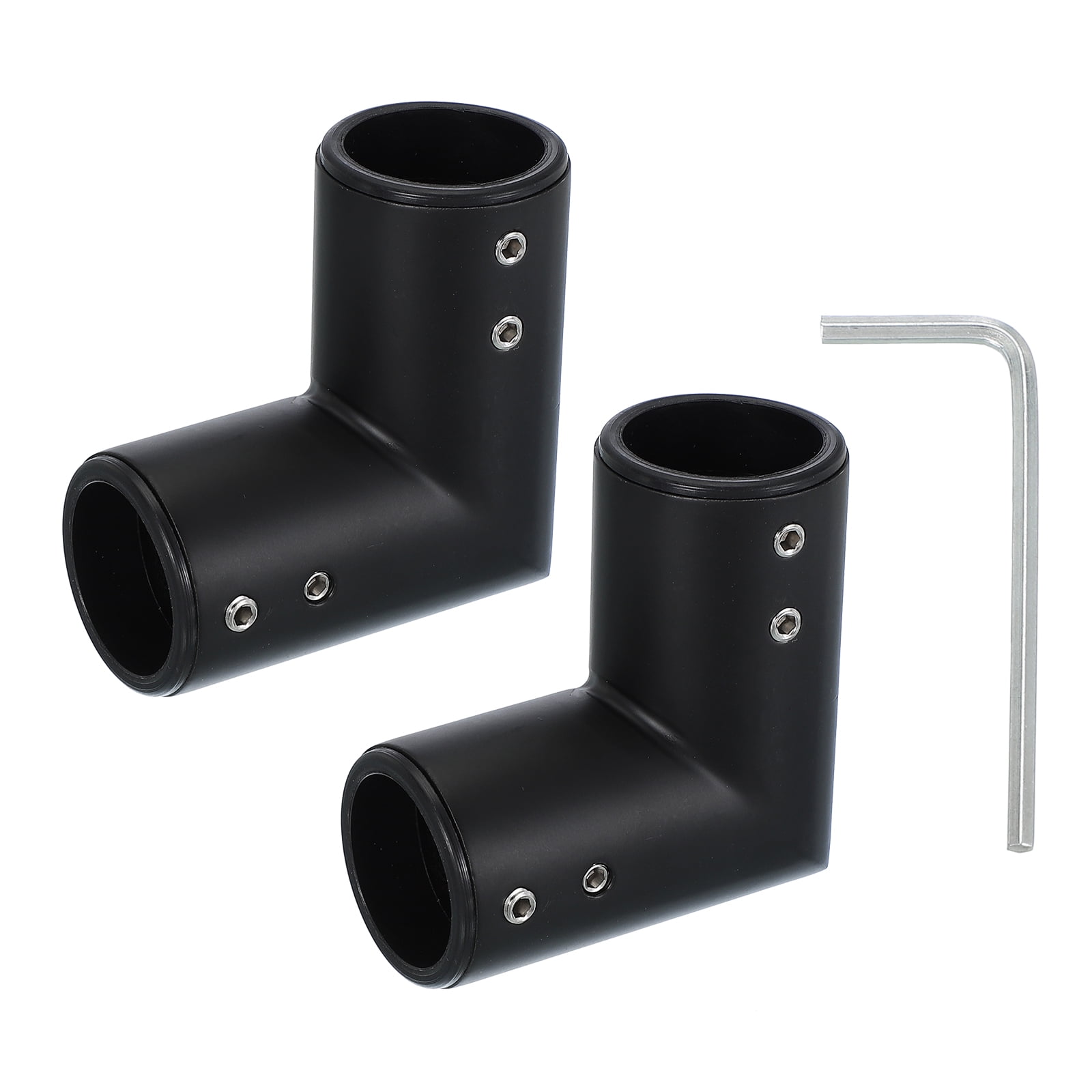 Uxcell Window Corner Curtain Rod Connector, 2 Pcs 90° Curtain Rod ...