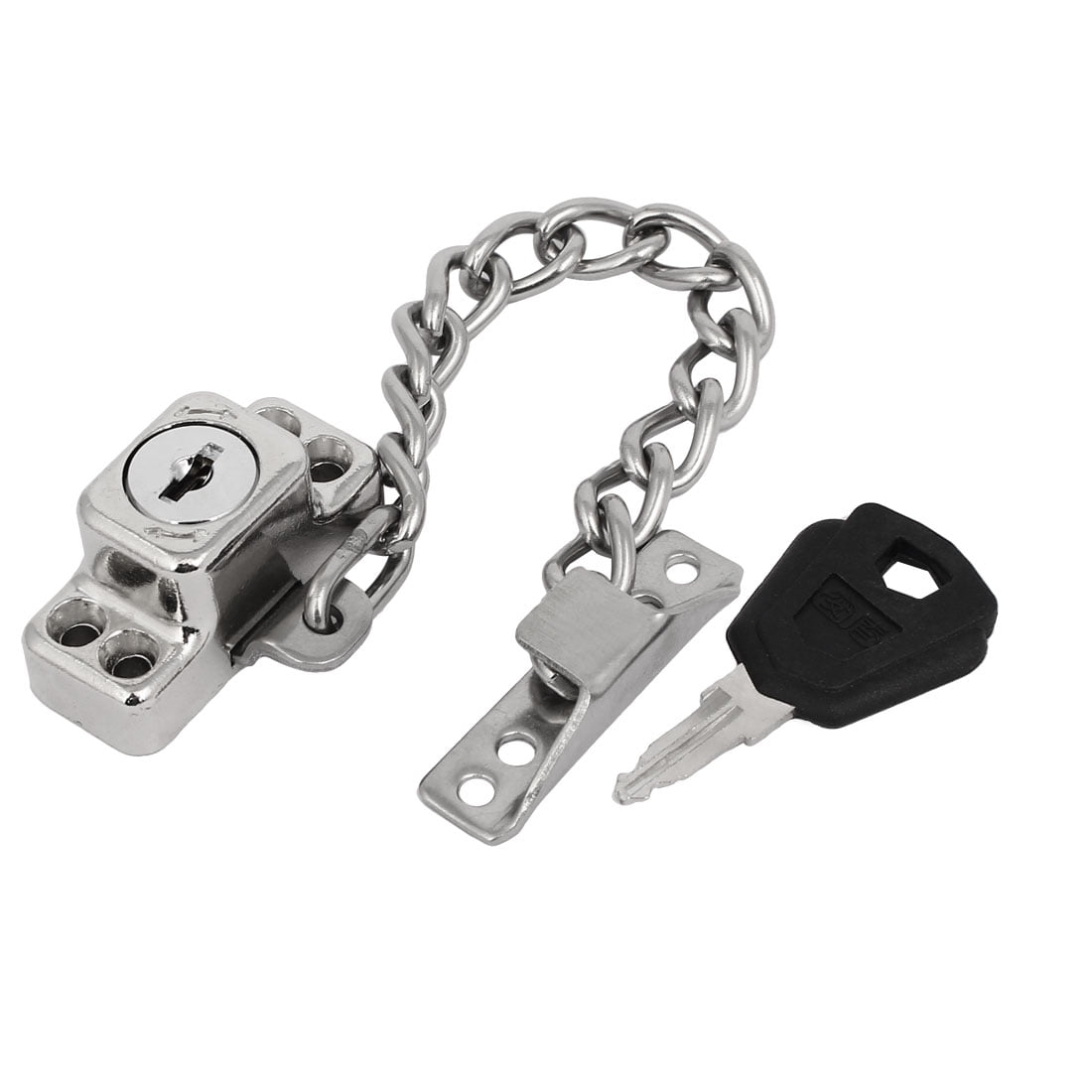 Uxcell Window Guard Door Restrictor Safety Security Chain Lock w Key ...