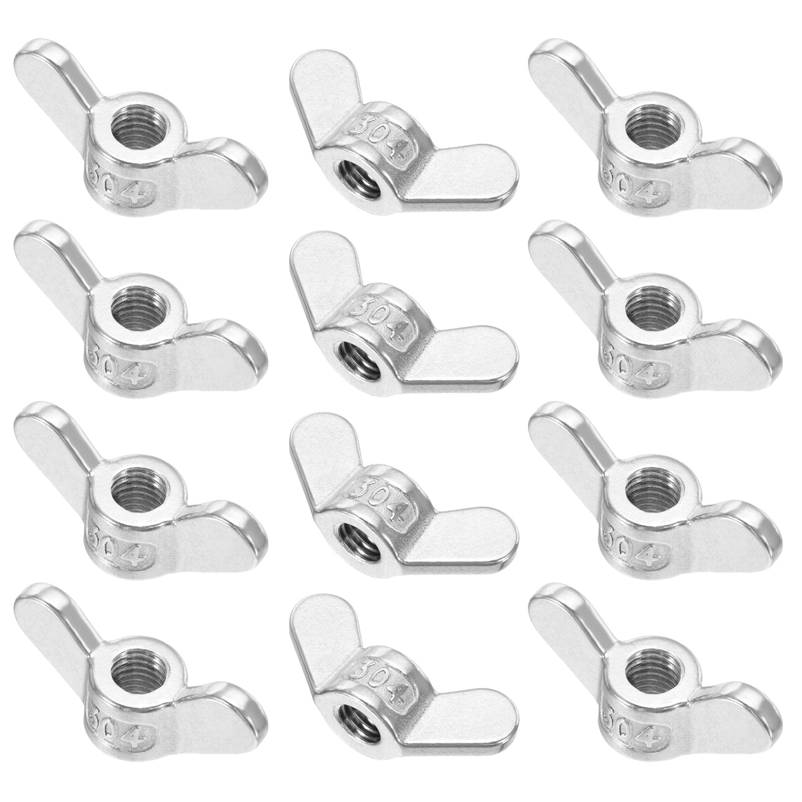 Uxcell Wing Nuts, 304 Stainless Steel Butterfly Nut Twist Fasteners ...