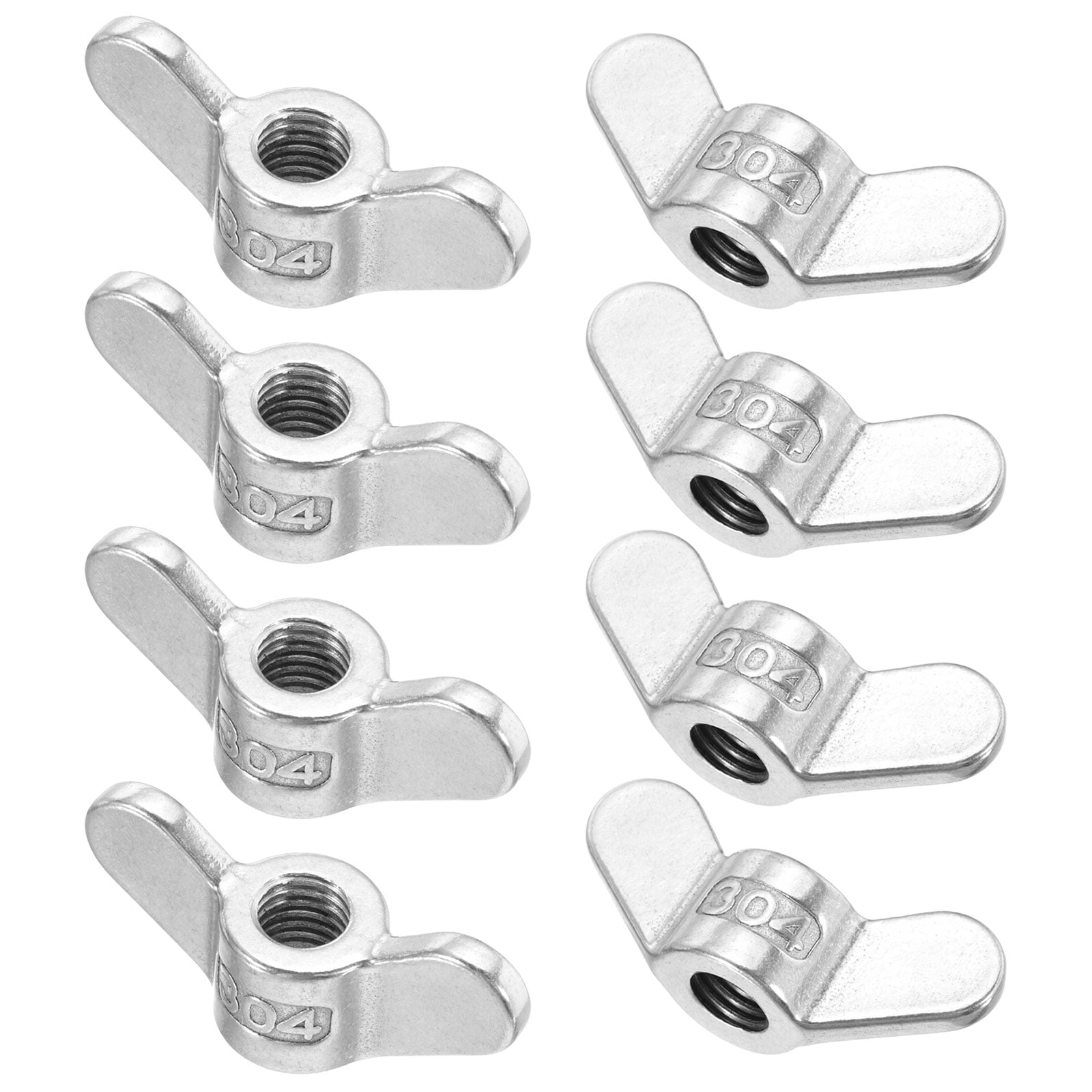 Uxcell Wing Nuts, 304 Stainless Steel Butterfly Nut Twist Fasteners ...