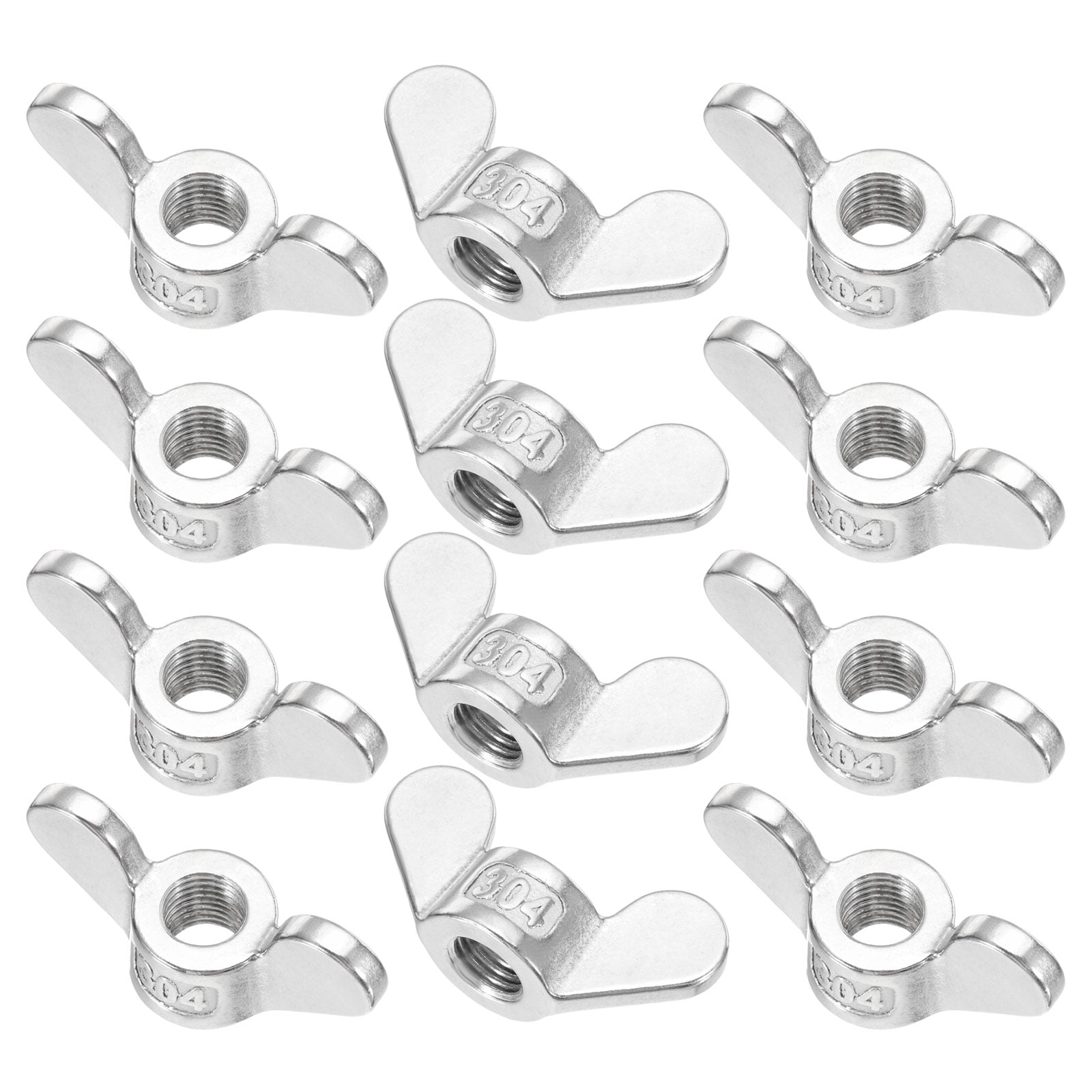 Uxcell Wing Nuts, 304 Stainless Steel Butterfly Nut Twist Fasteners ...