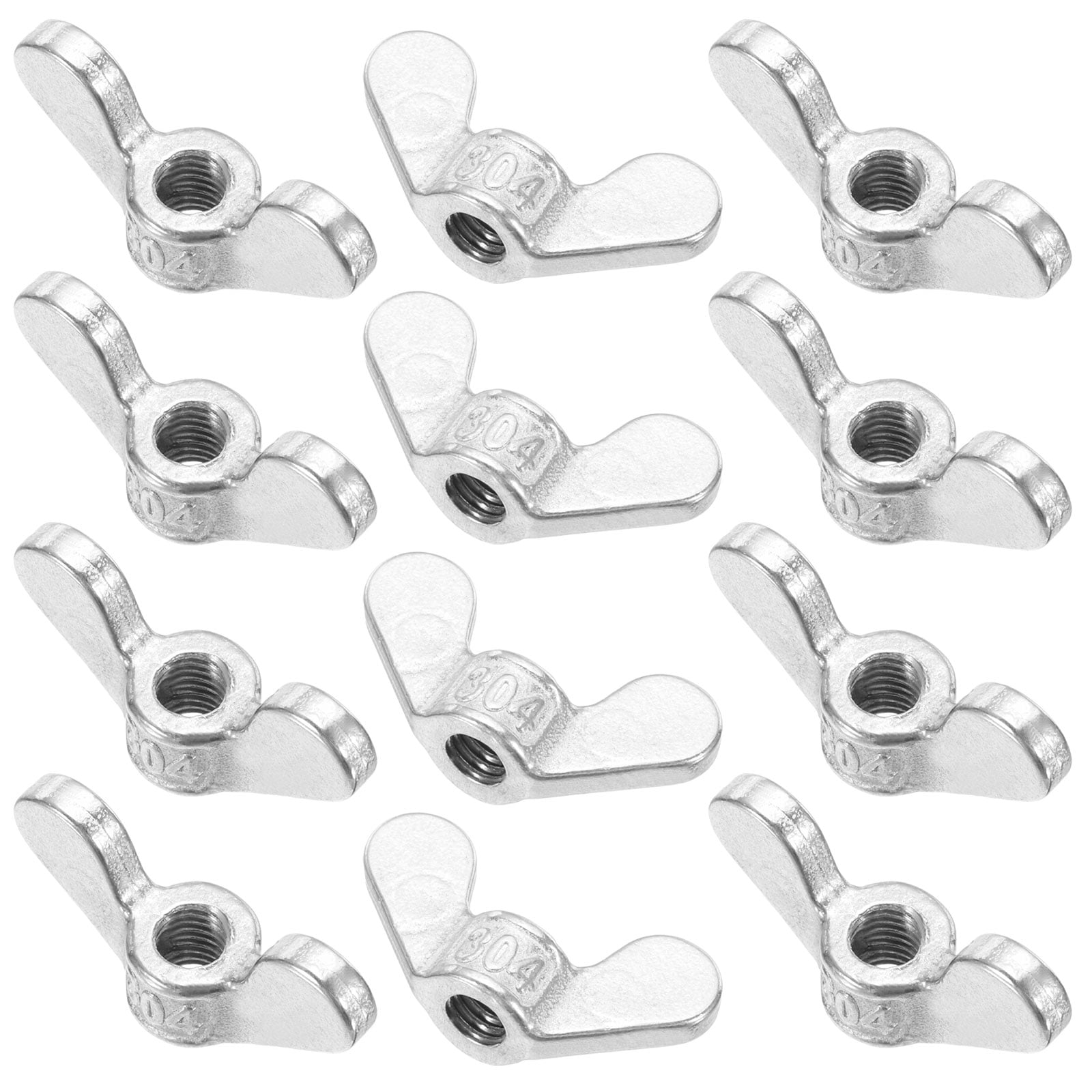 Uxcell Wing Nuts, 304 Stainless Steel Butterfly Nut Twist Fasteners ...