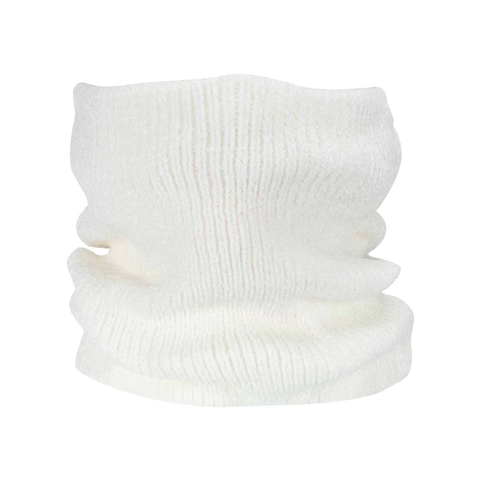 Uxcell Winter Neck Warmer, Men Knitted Neck Gaiter, Cream White ...