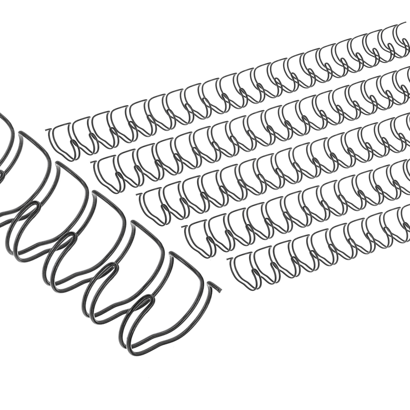 Uxcell Wire Binding Combs Metal Twin Loop Binding Coils for File Storage File Binding 20 Pcs ...