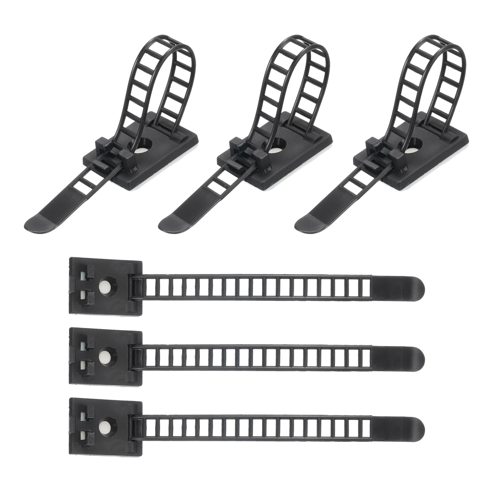 Uxcell Wire Organizer Ties, 6-25.5mm Cable Management Adjustable Zip ...