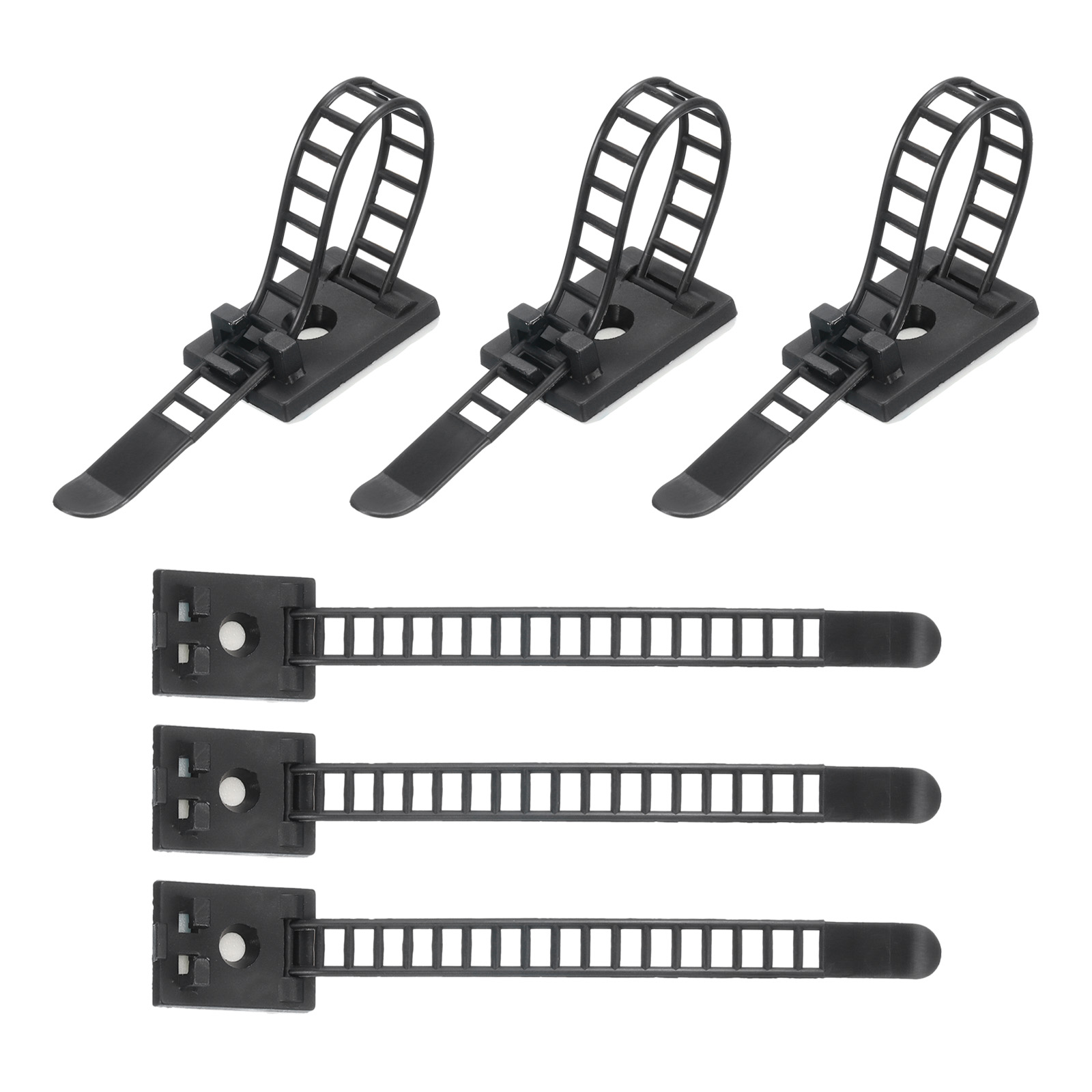 Uxcell Wire Organizer Ties, 6-25.5mm Cable Management Adjustable Zip ...