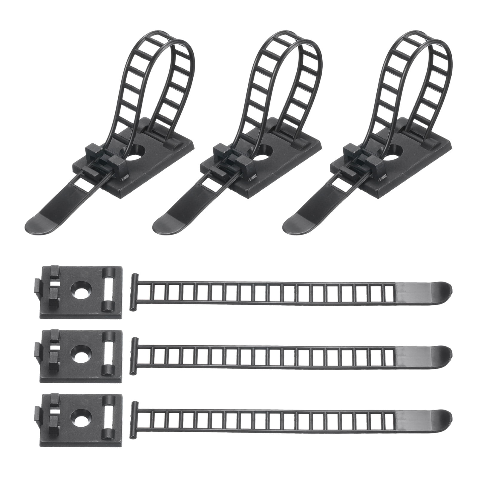 Uxcell Wire Organizer Ties, 6-25.5mm Cable Management Adjustable Zip ...
