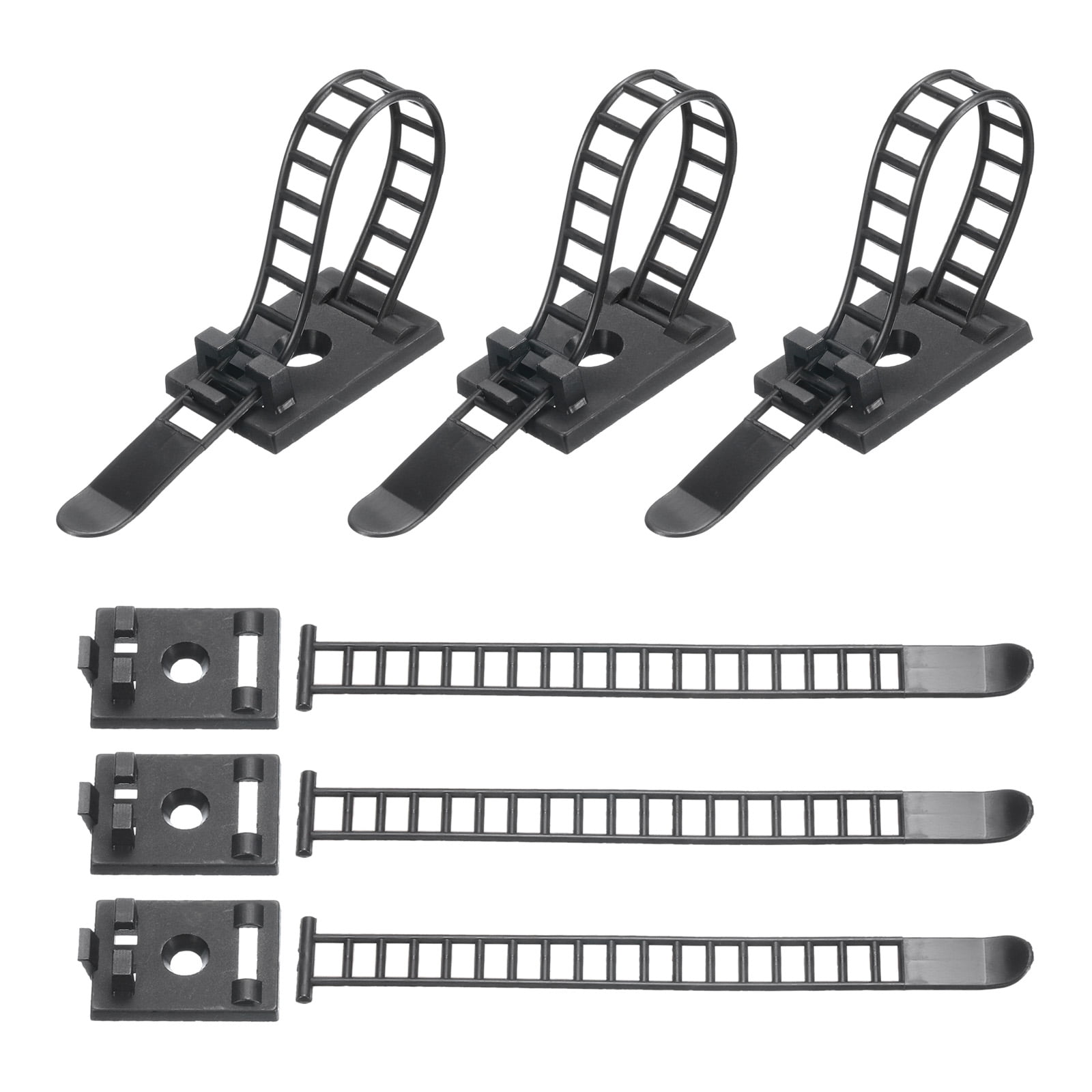 Uxcell Wire Organizer Ties, 6-25.5mm Cable Management Adjustable Zip ...