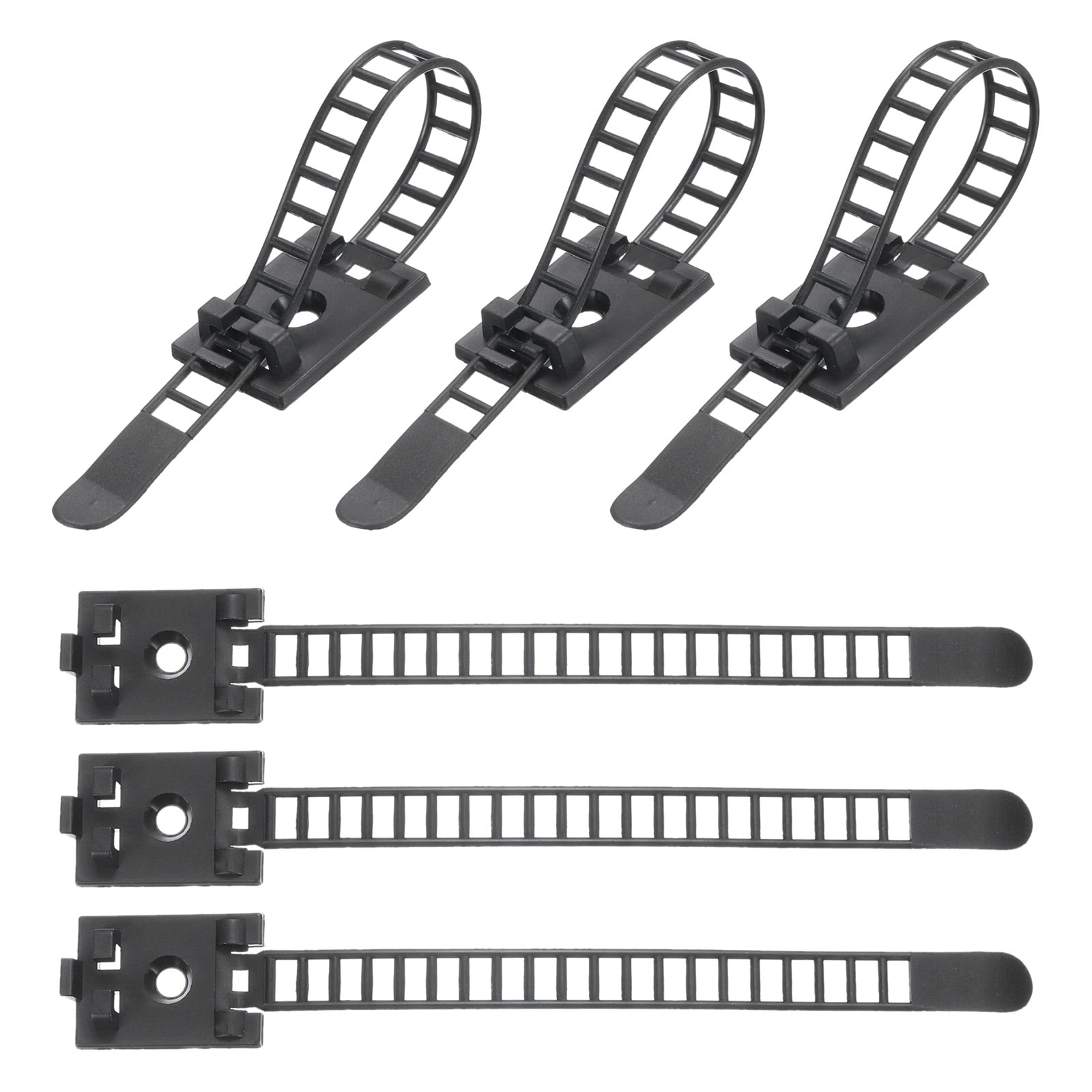 Uxcell Wire Organizer Ties, 6-29.5mm Cable Management Adjustable Zip ...