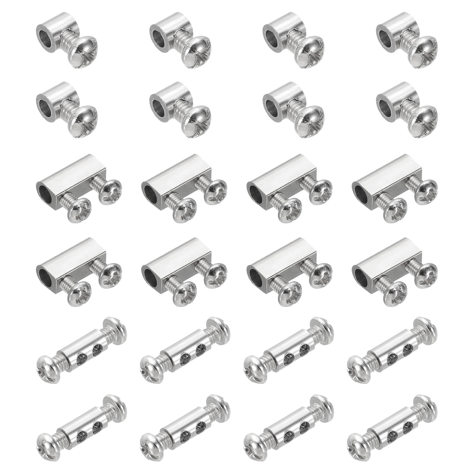 Uxcell Wire Rope Clips, 24 Pcs Metal Cable Clamps Wire Lock Rope ...
