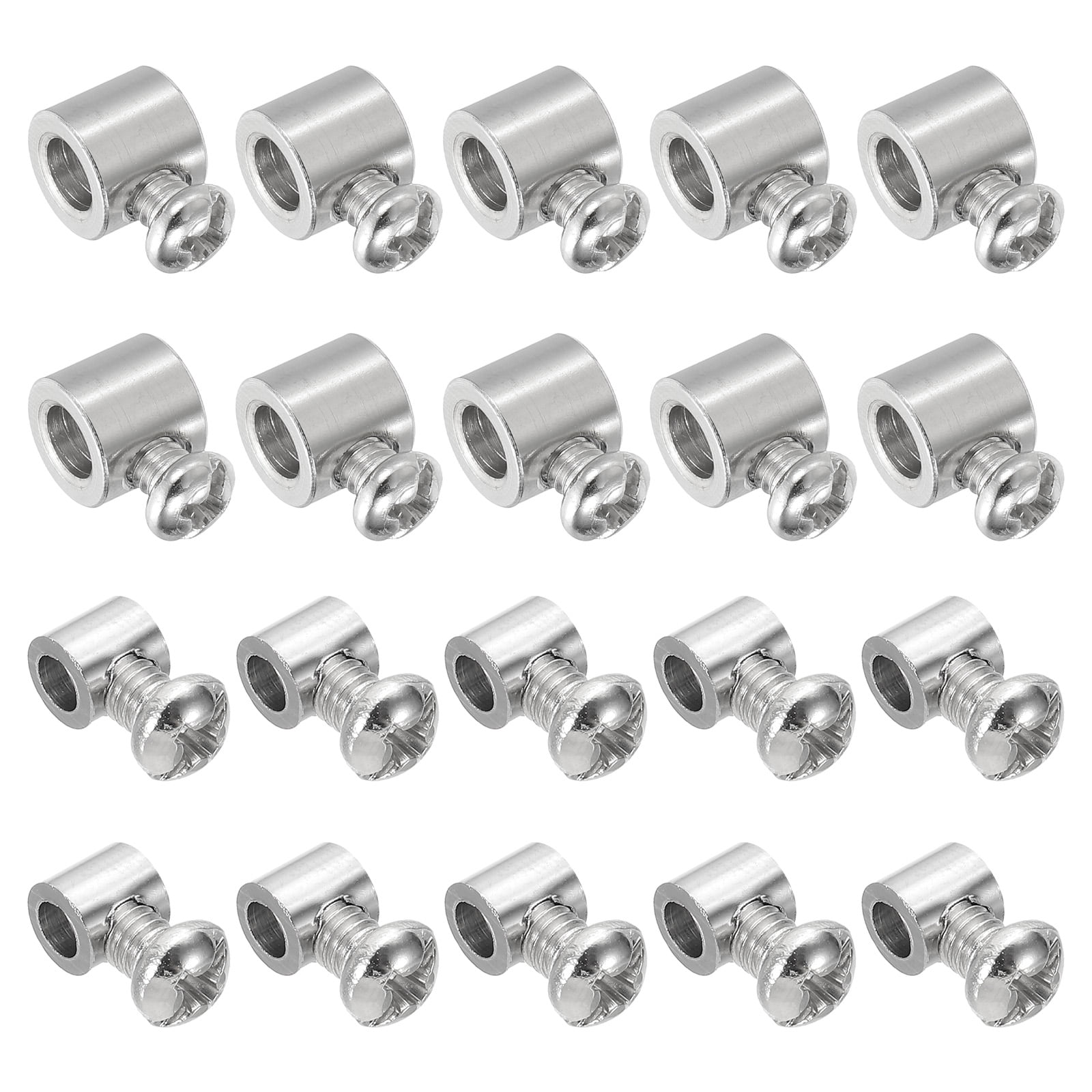 Uxcell Wire Rope Clips, 30 Pcs Metal Cable Clamps Wire Lock Rope ...