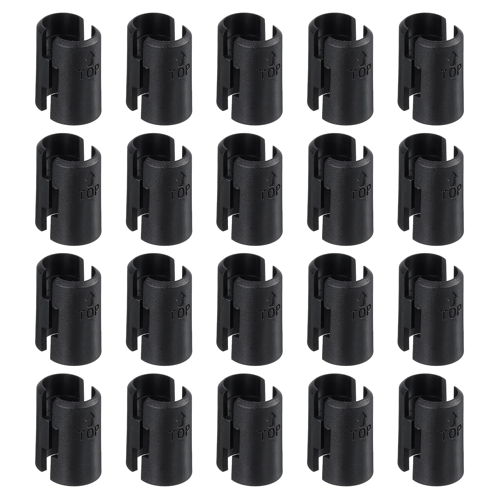 Uxcell Wire Shelving Shelf Lock Clips, Plastic Shelving Clips for 1/2 ...