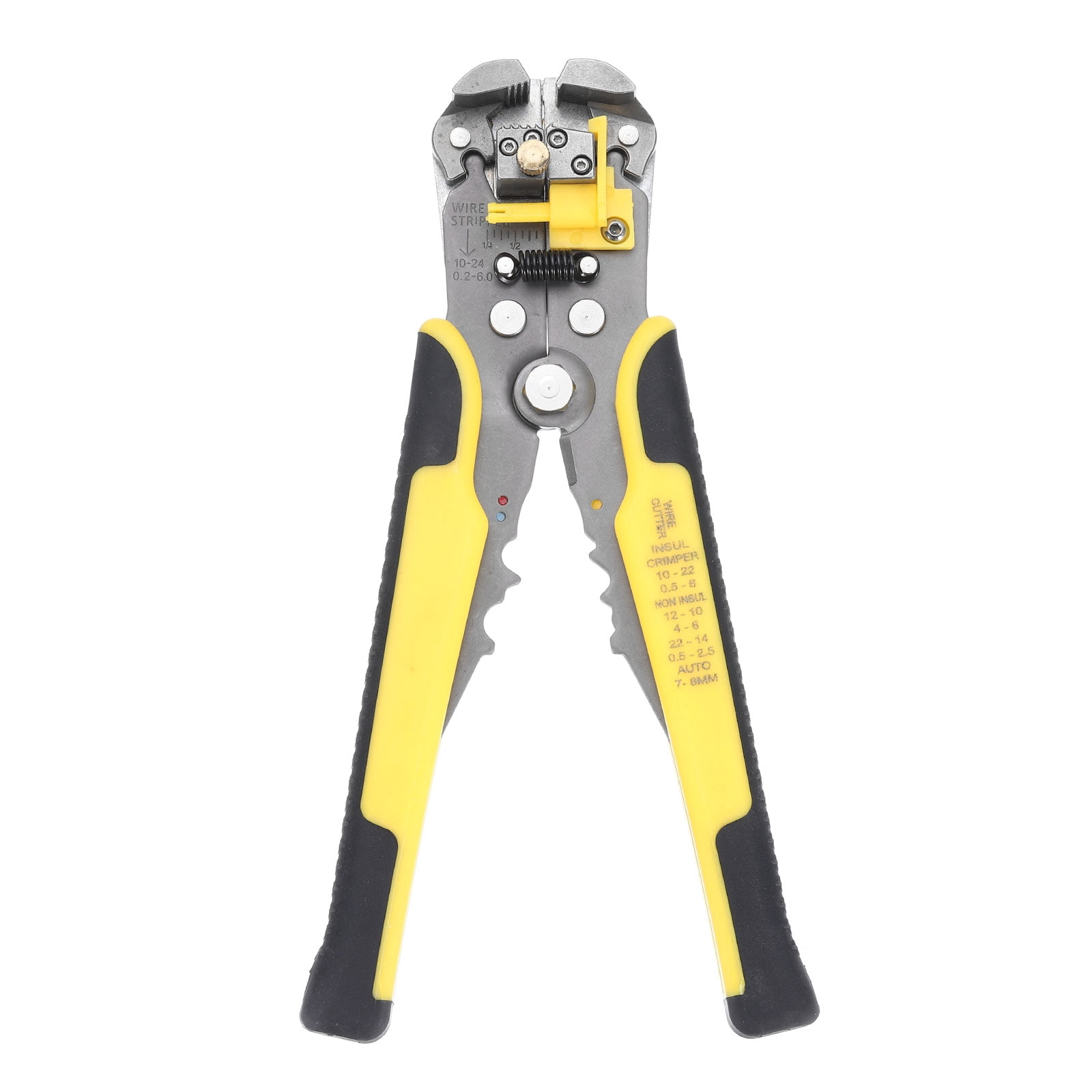 Uxcell Wire Stripper Wire Stripping Tool, 10-24 AWG Wire Cutter Yellow ...