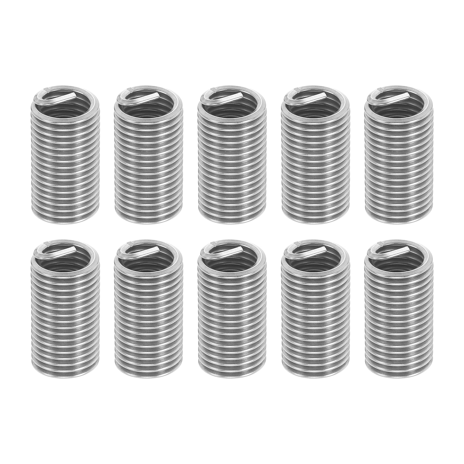 Uxcell Wire Thread Inserts 1/2-13 UNC 3D 38.1mm, 10Pcs 304 Stainless ...