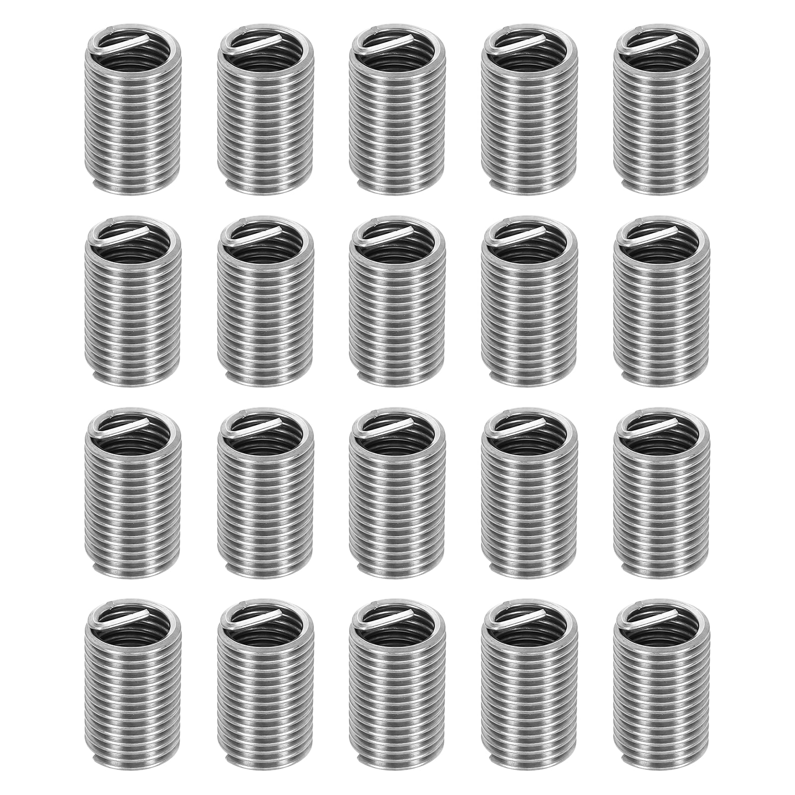 Uxcell Wire Thread Inserts M12x1.75 Metric 2.5D 30mm, 20Pcs 304 ...