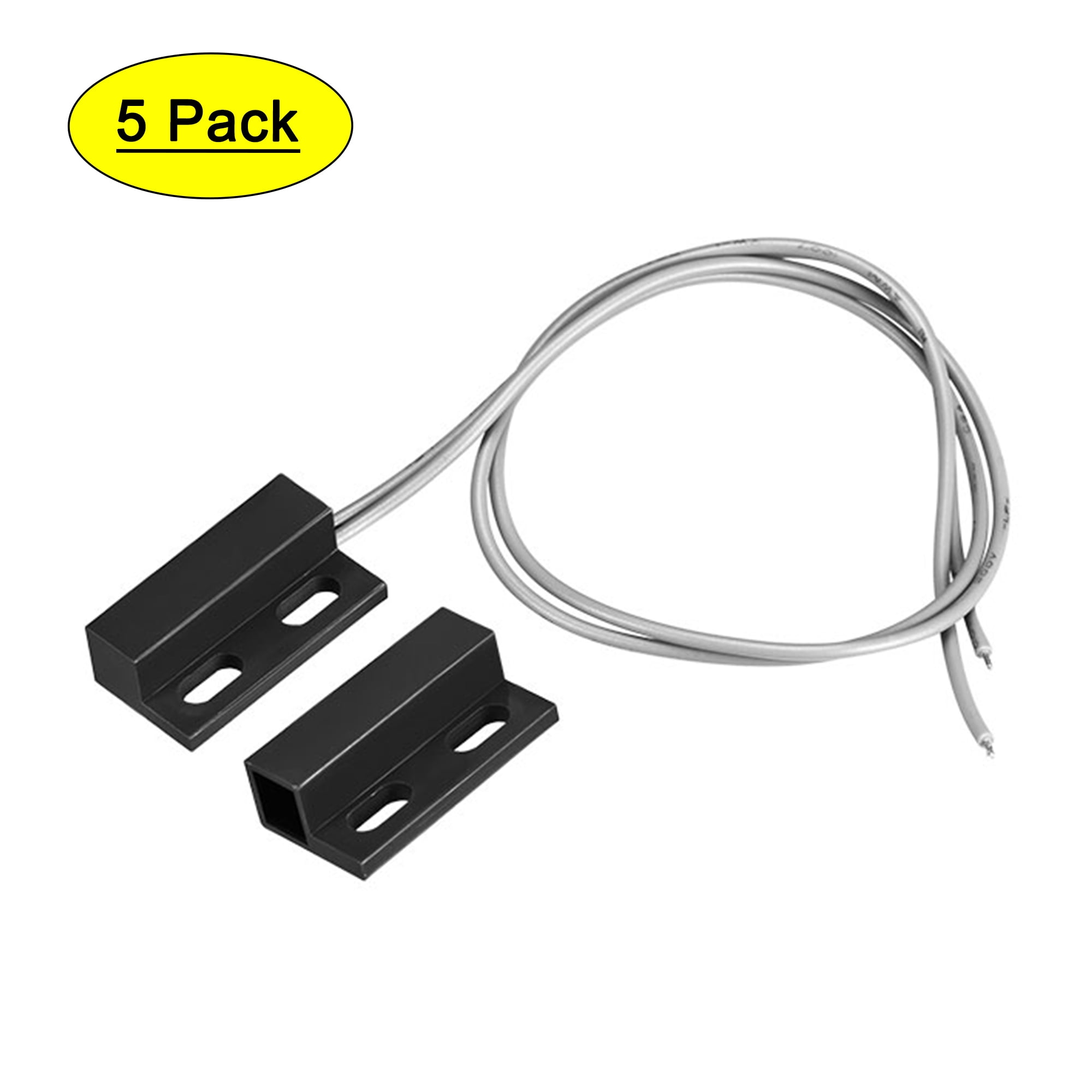 Uxcell Wired Door Contact Sensor N.O. Surface Mount Magnetic Reed ...
