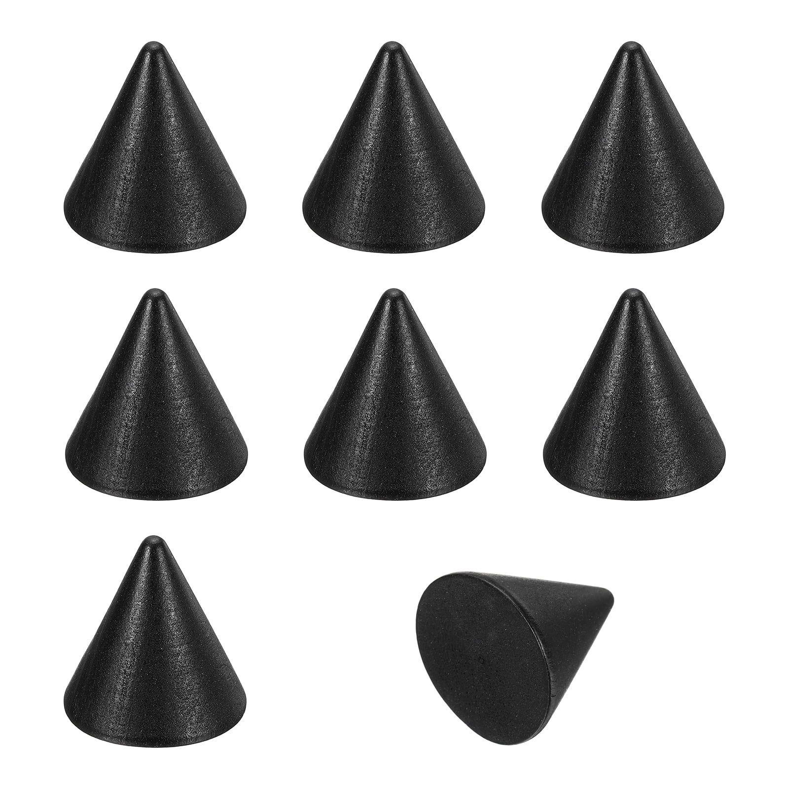 Uxcell Wood Cone Ring Holder, 8Pcs Wooden Finger Jewelry Ring Display ...