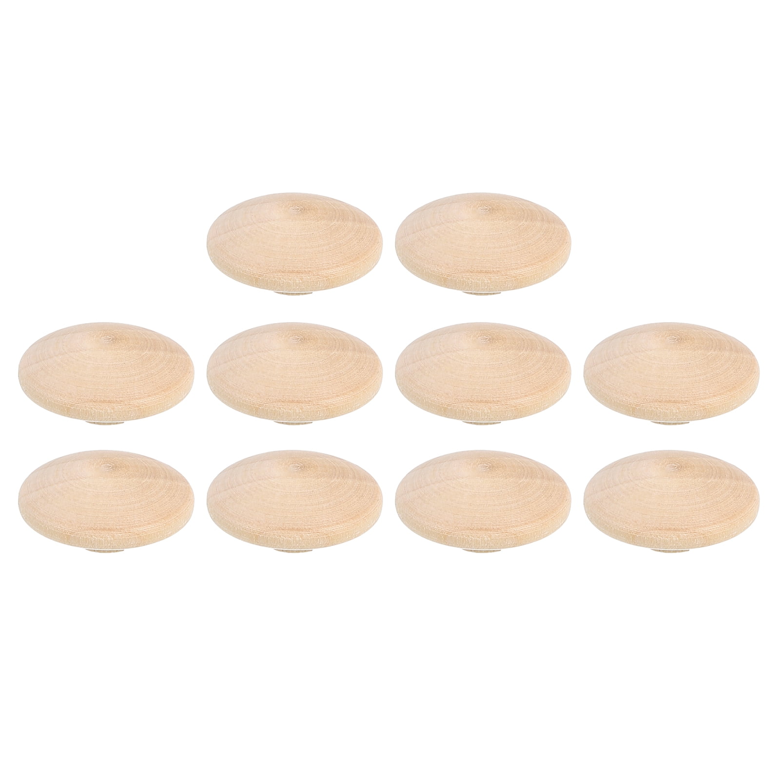 Uxcell Wood Hole Plugs, 20 Pack 20x7mm Wood Button Top Plugs Screw Hole ...