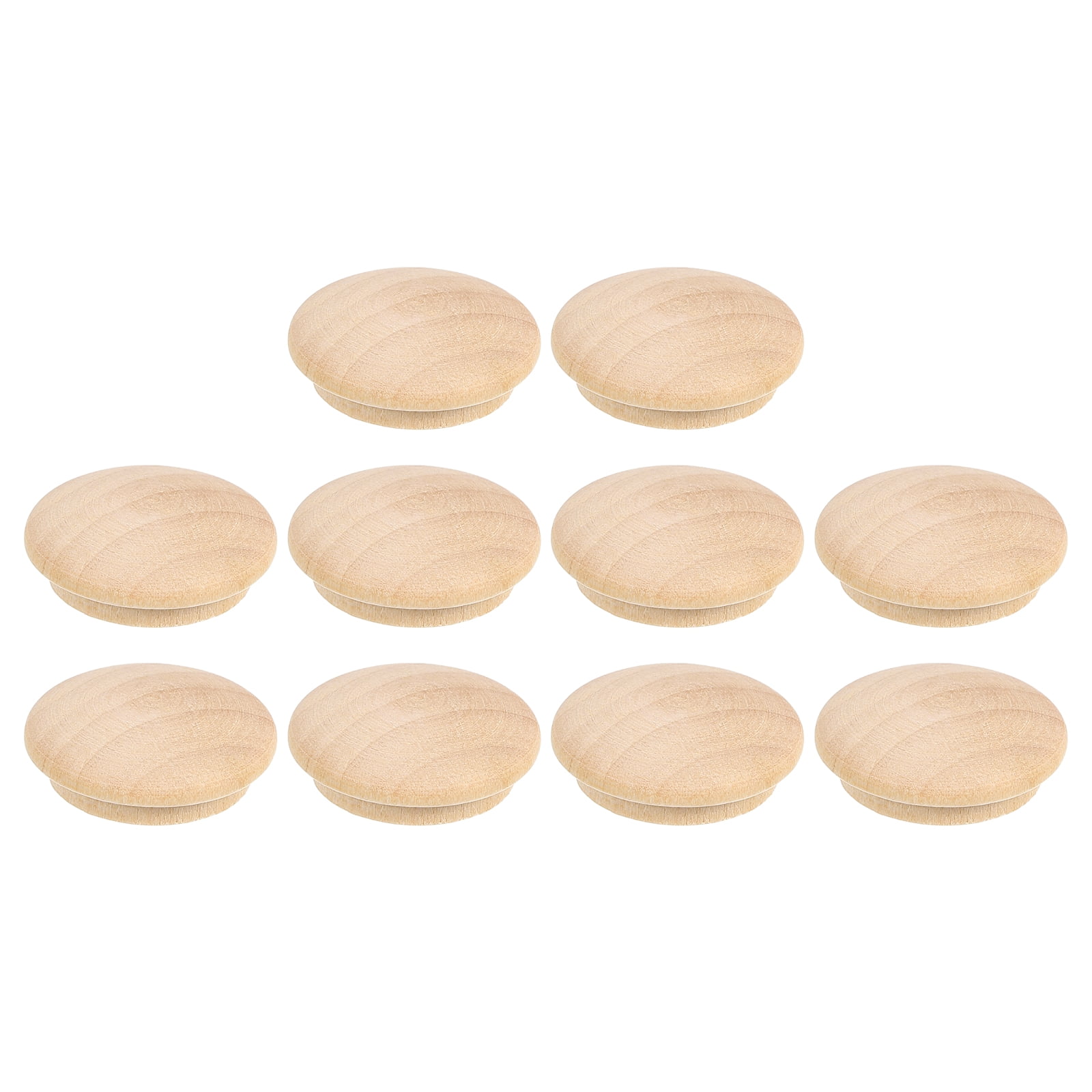 Uxcell Wood Hole Plugs, 20 Pack 25x20mm Wood Button Top Plugs Screw ...