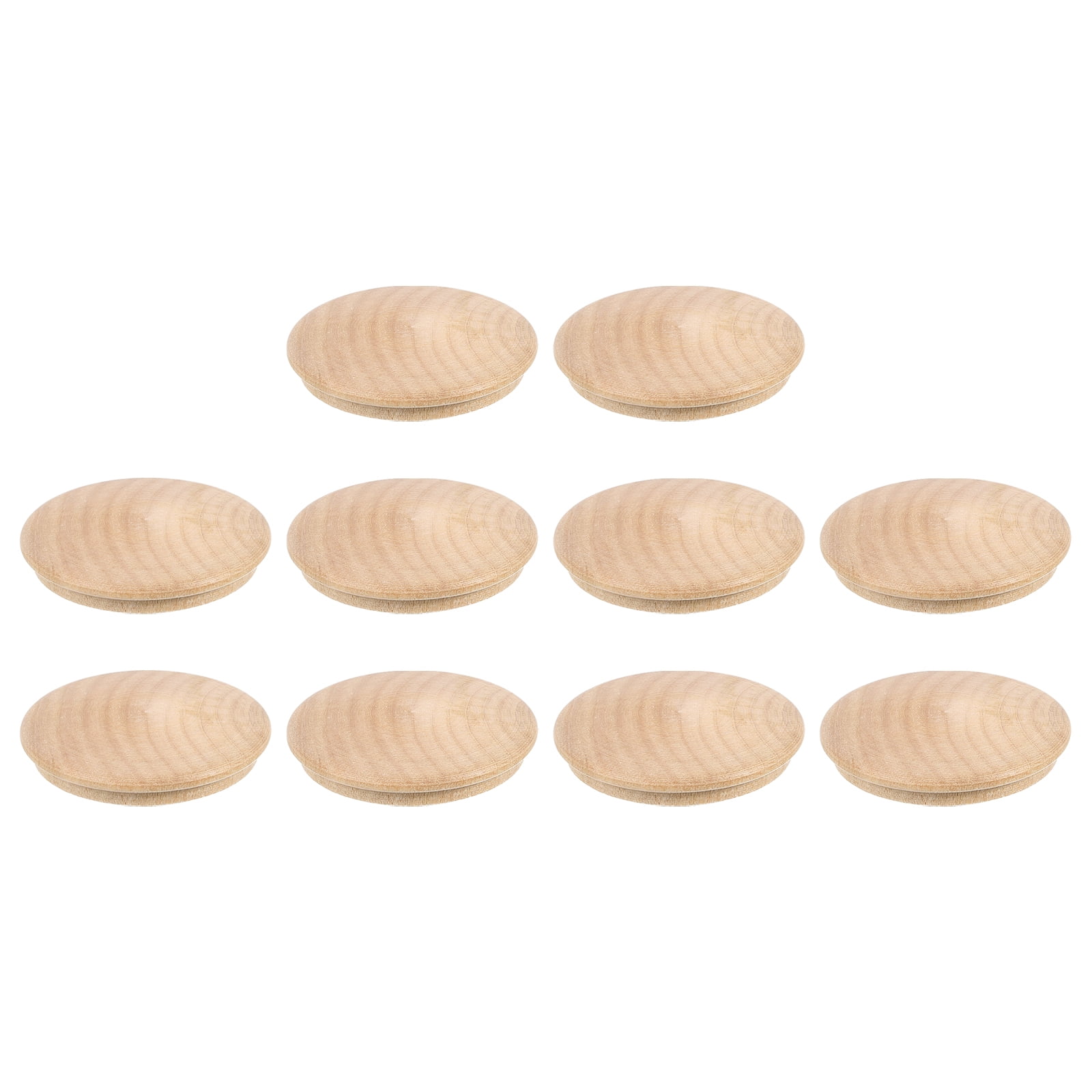 Uxcell Wood Hole Plugs, 20 Pack 45x40mm Wood Button Top Plugs Screw ...