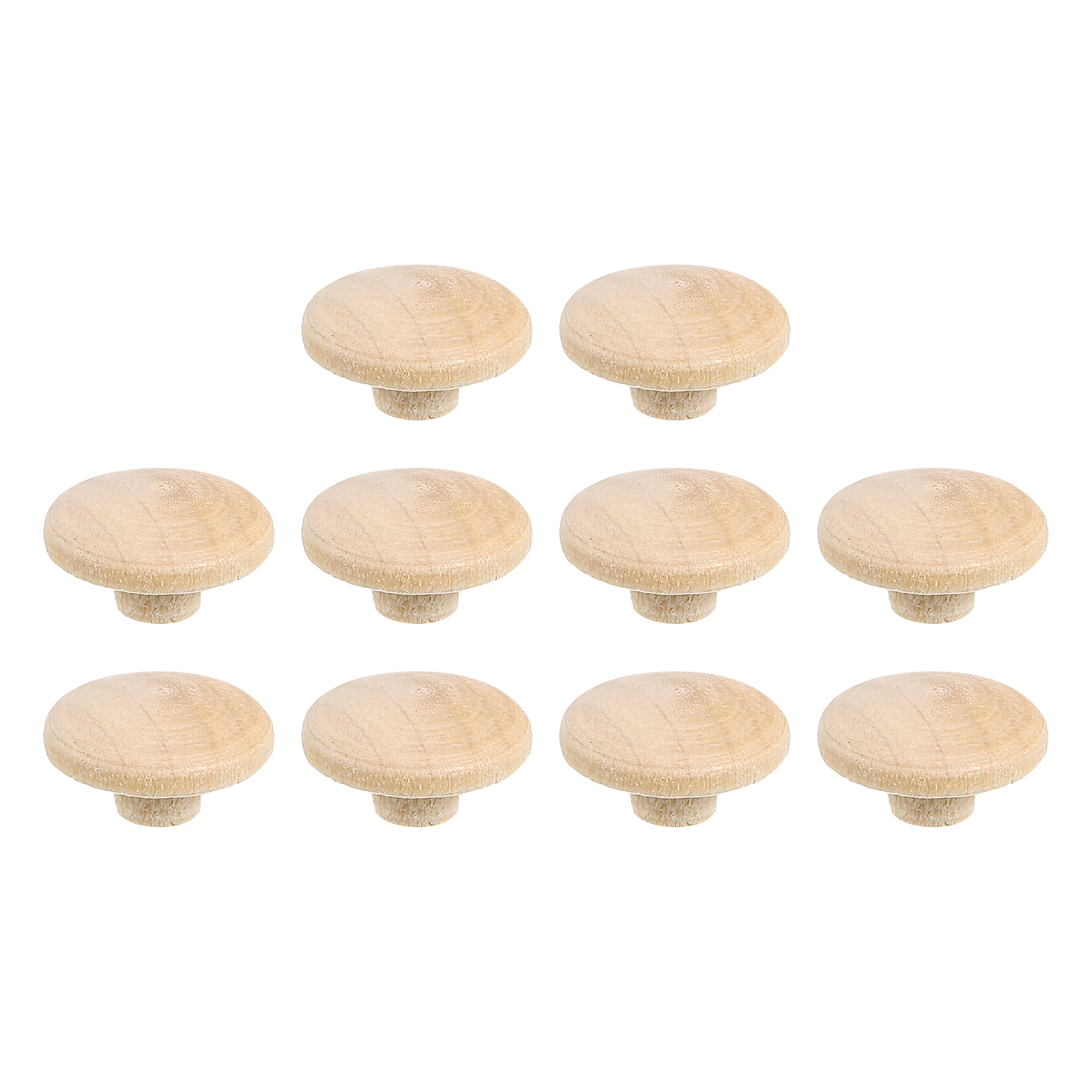 Uxcell Wood Hole Plugs, 30 Pack 13x5mm Wood Button Top Plugs Screw Hole ...