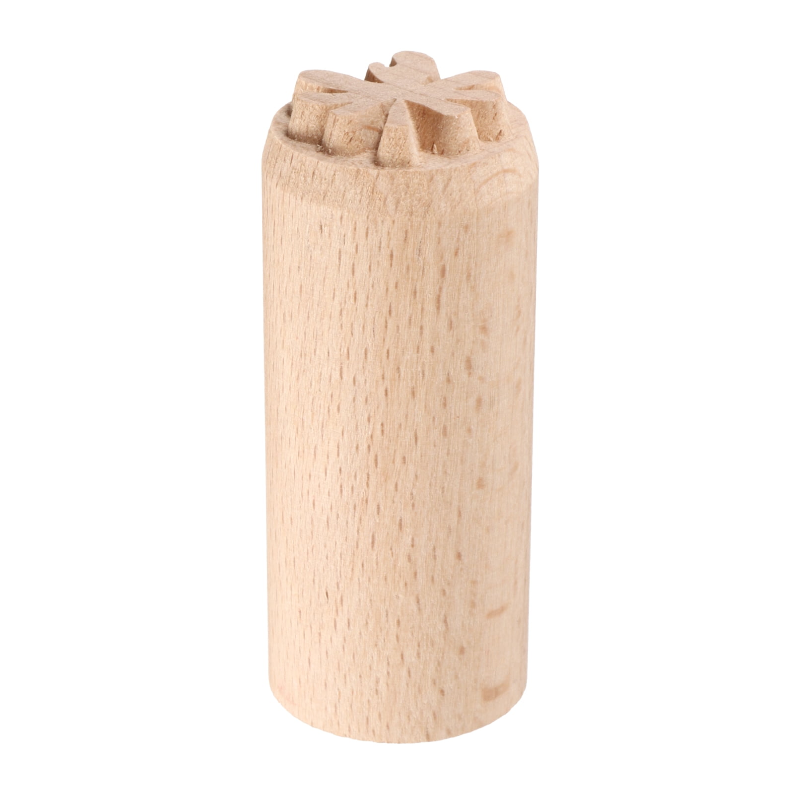 Uxcell Wood Pottery Tools Stamps 0.8" Dia Wood Block Print Stamps Maple ...