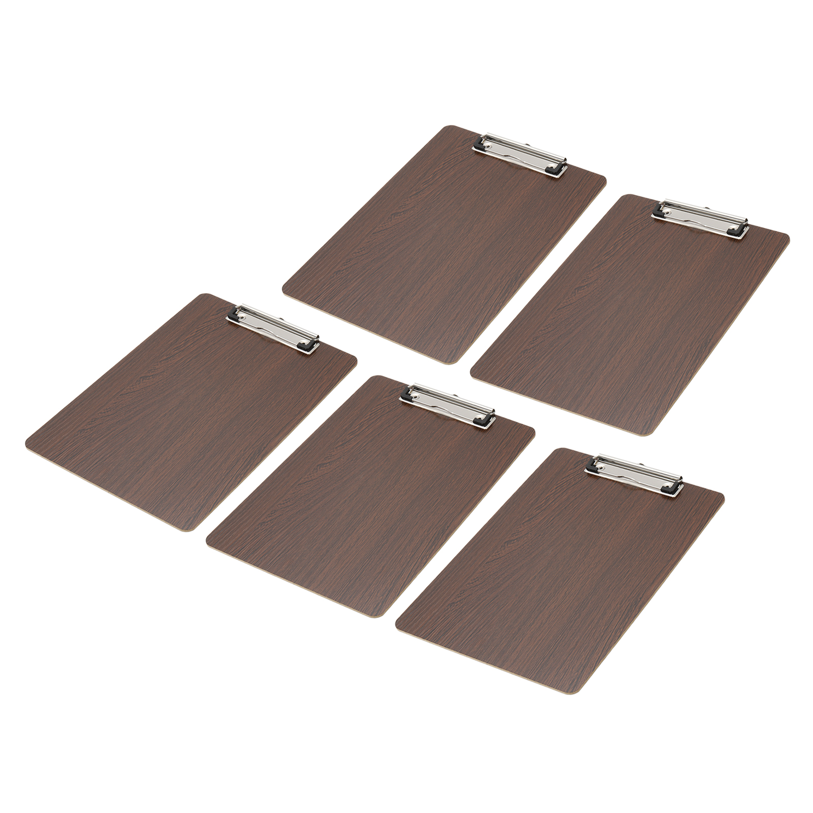 Uxcell Wooden Clipboard for 8.5"x11" Paper, 5 Pcs Standard A4 Letter ...