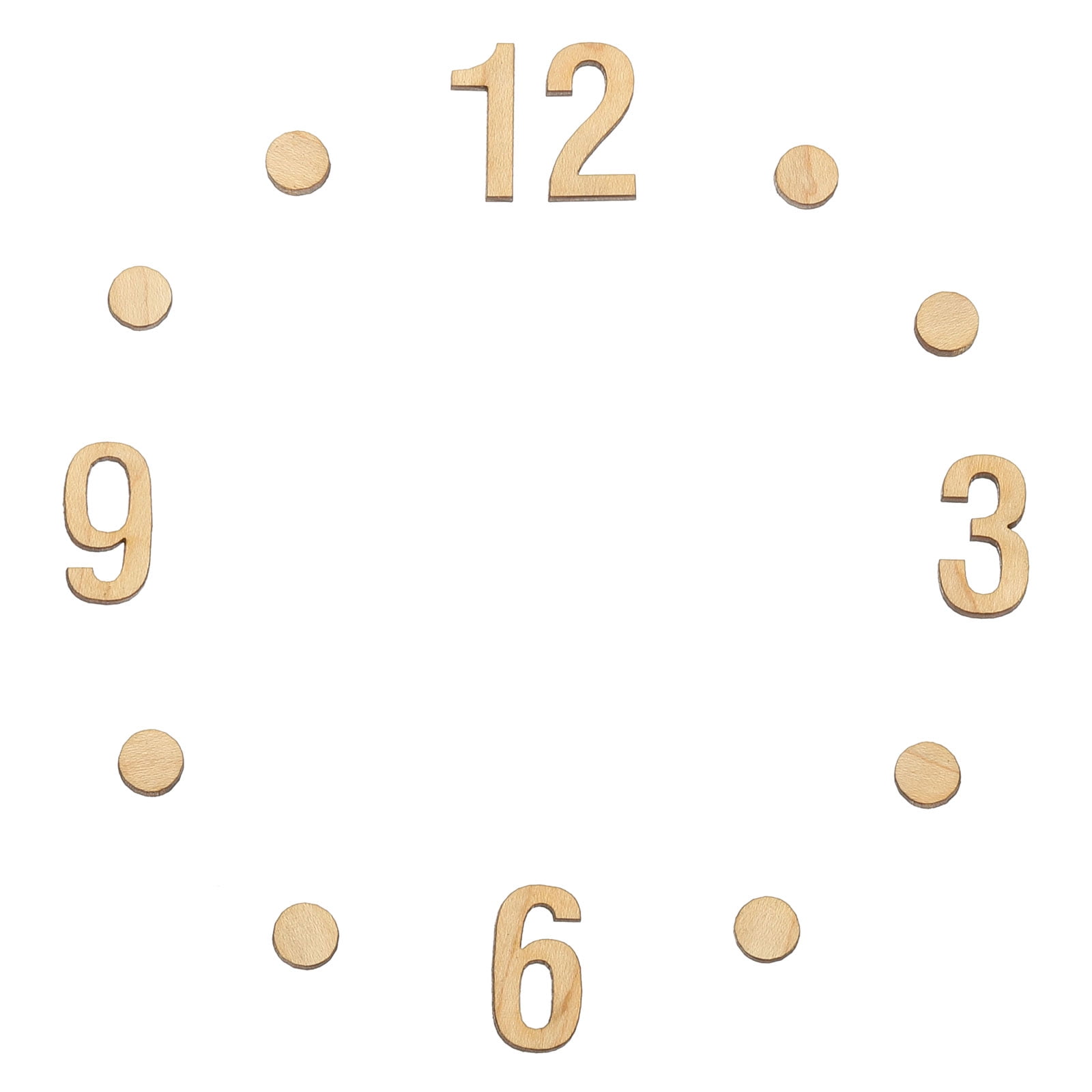 Uxcell Wooden Clock Numbers Kit, Self Adhesive Clock Numbers ...