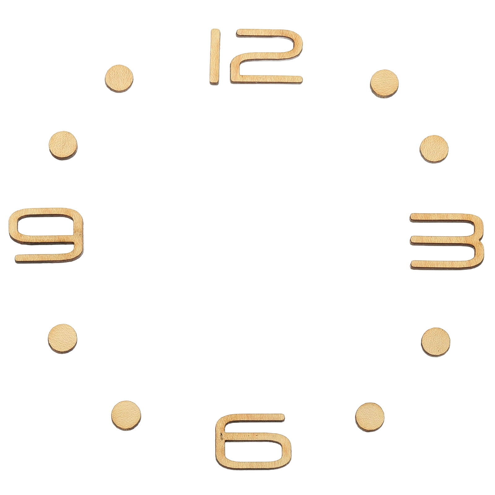 Uxcell Wooden Clock Numbers Kit, Self Adhesive Clock Numbers ...
