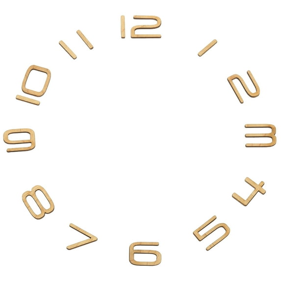 Uxcell Wooden Clock Numbers Kit, Self Adhesive Clock Numbers ...