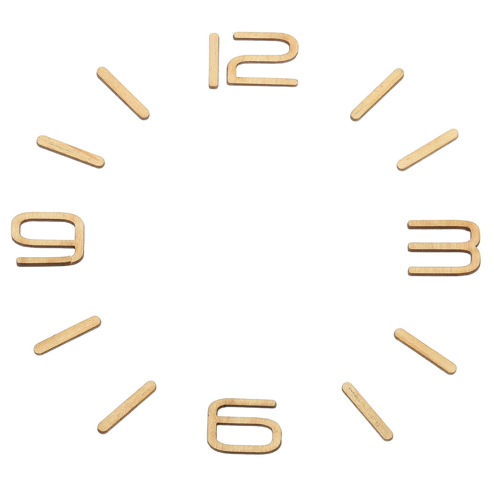 Uxcell Wooden Clock Numbers Kit, Self Adhesive Clock Number Accessories ...