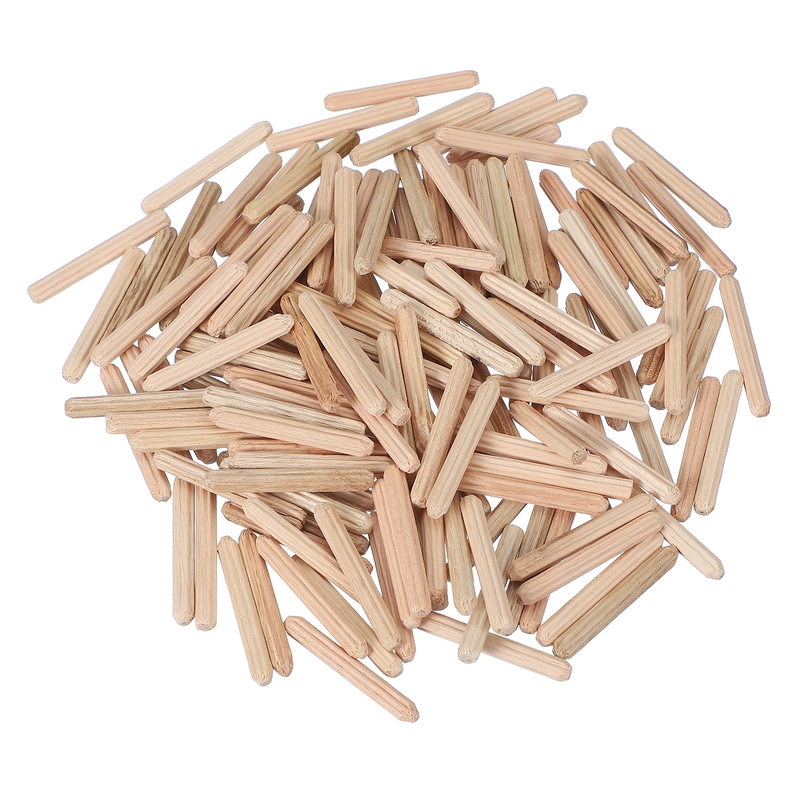 Uxcell Wooden Dowel Pins 13/16" x 1-3/8" (5mm x 35mm) Fluted Dowels for ...